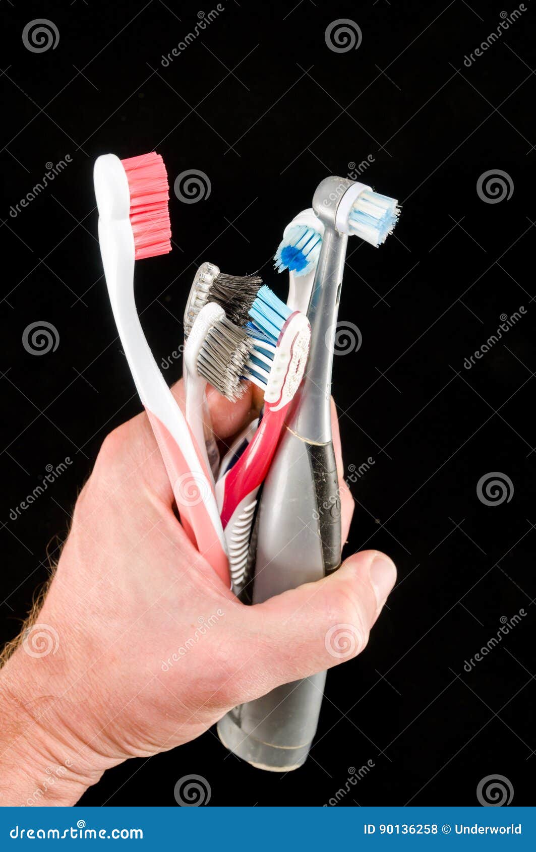 Close-up of toothbrush stock photo. Image of white, studio - 90136258