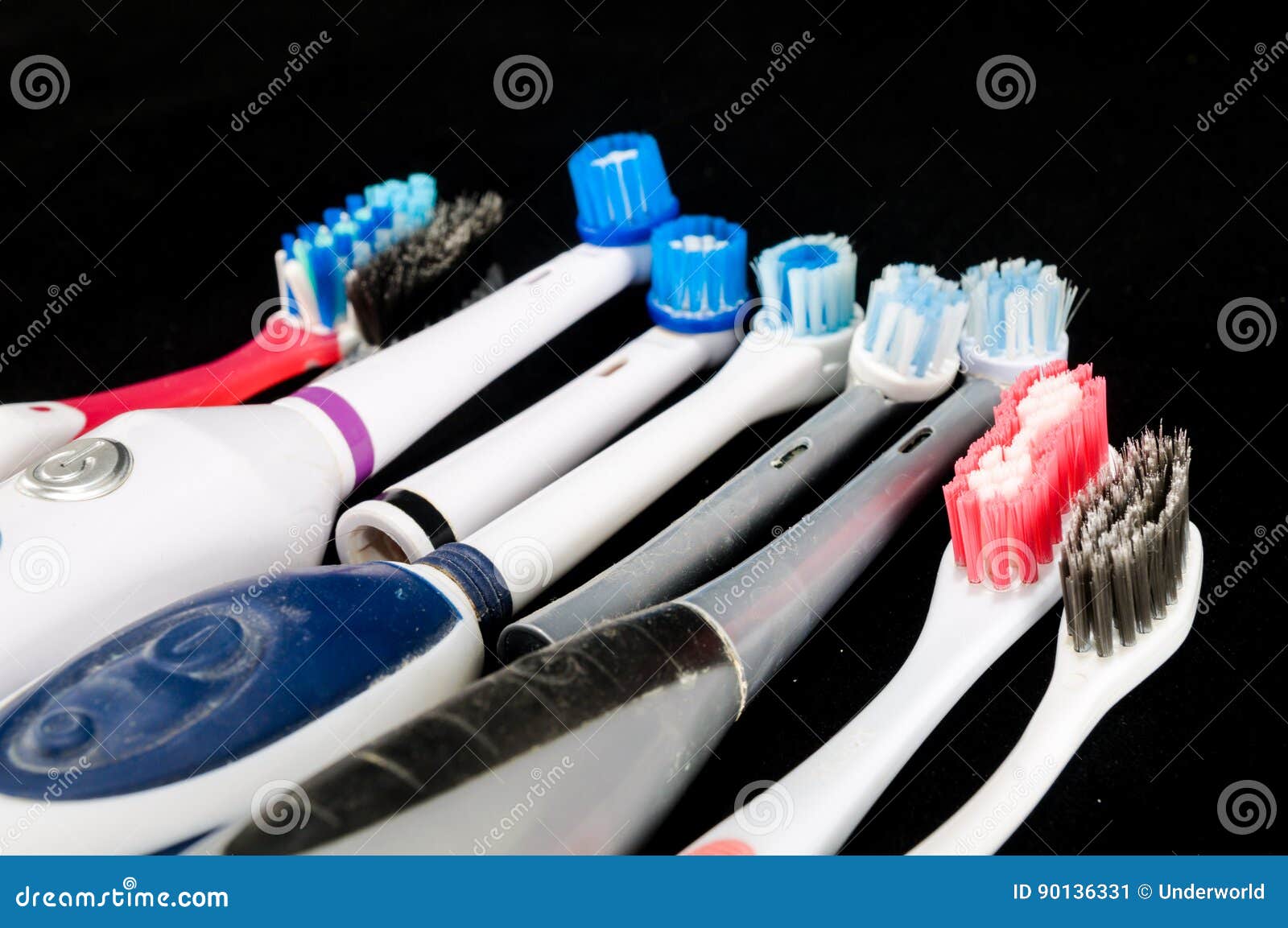 Close-up of toothbrush stock image. Image of modern, color - 90136331