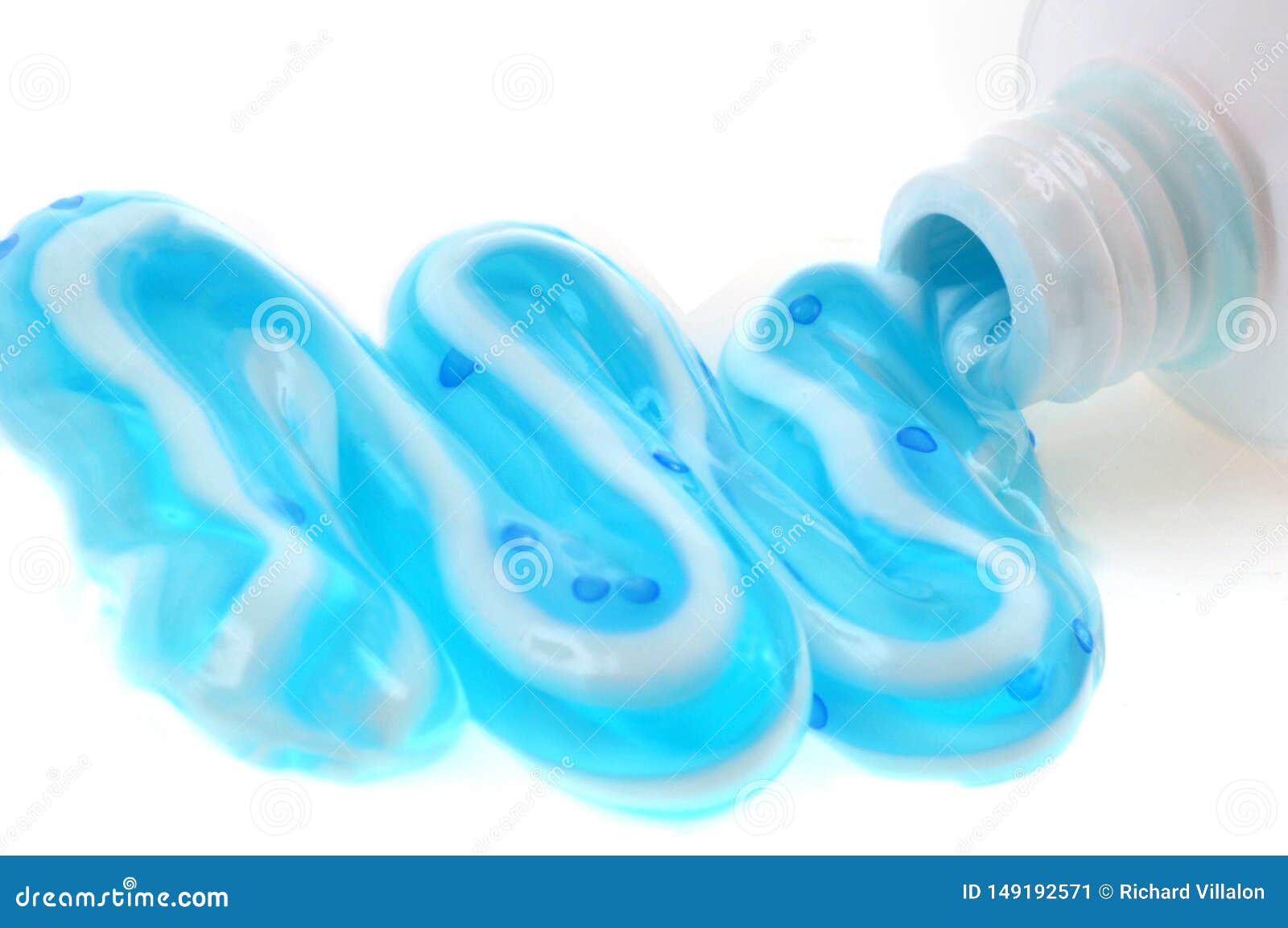 Close-up of Toothpaste Coming Out of a Tube Stock Image - Image of ...