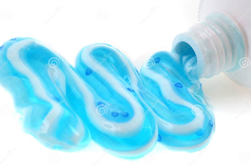 Close-up of Toothpaste Coming Out of a Tube Stock Image - Image of ...