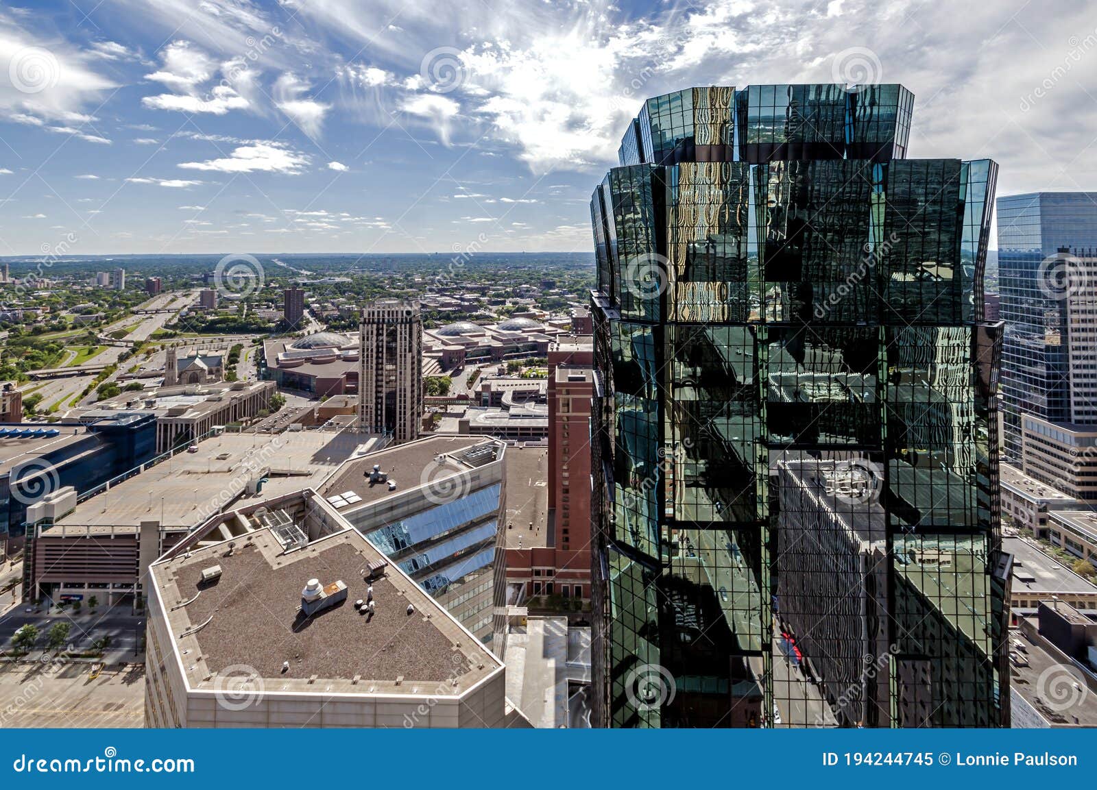 A Close-up of the Top of a Skyscraper. Editorial Image - Image of glass ...