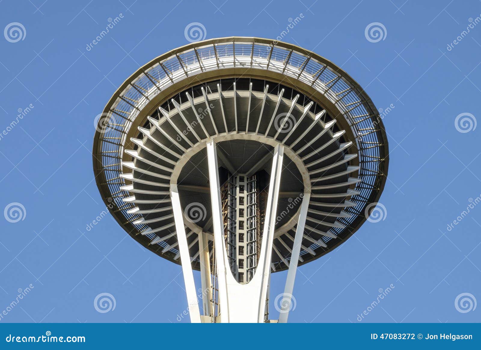 Close Up of the Top of the Space Needle Editorial Photography - Image ...