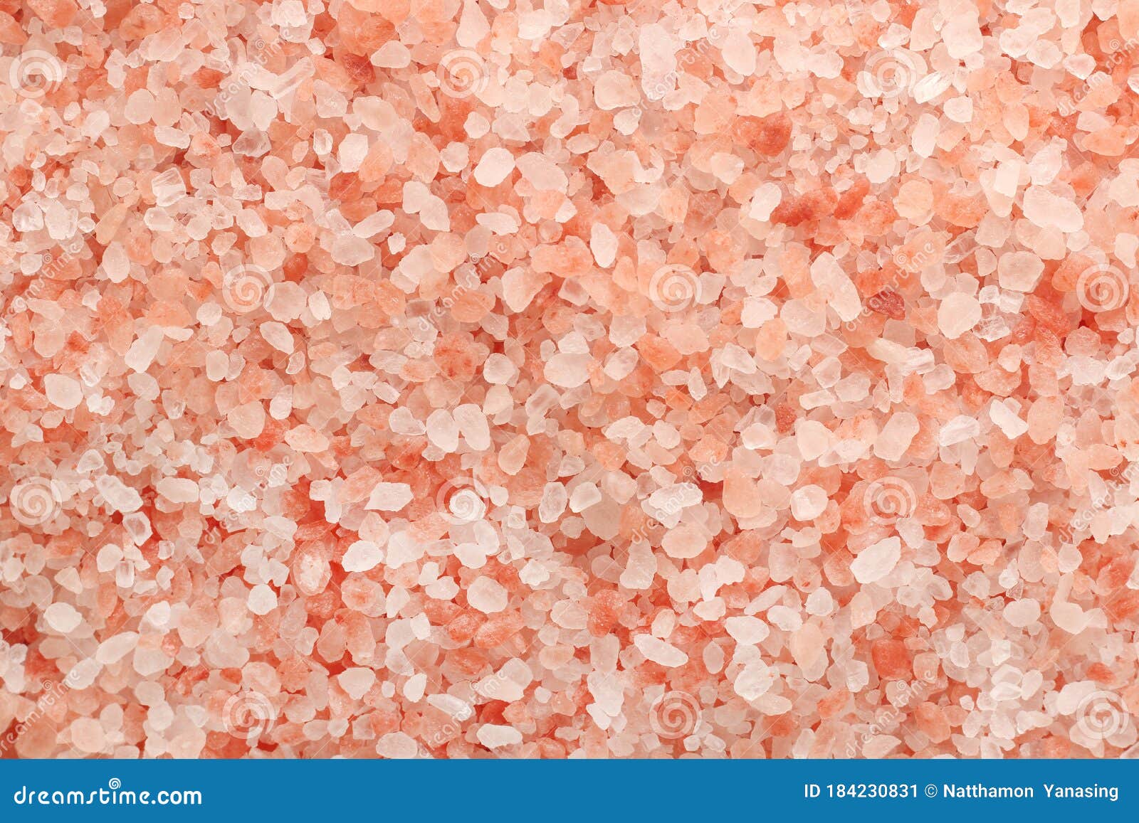 Close Up Top View of Himalayan Pink Salt Texture Background with High ...