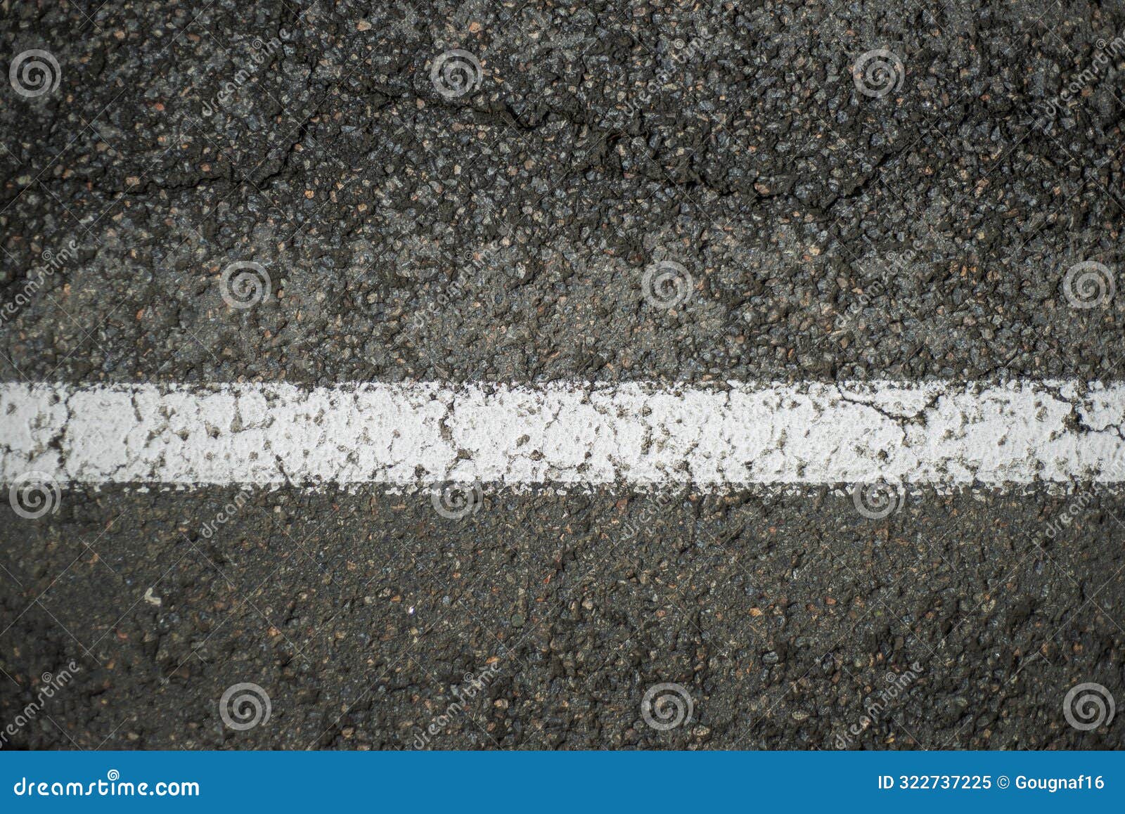 Close Up Top View of Road Asphalt with a White Painted Line. Stock ...