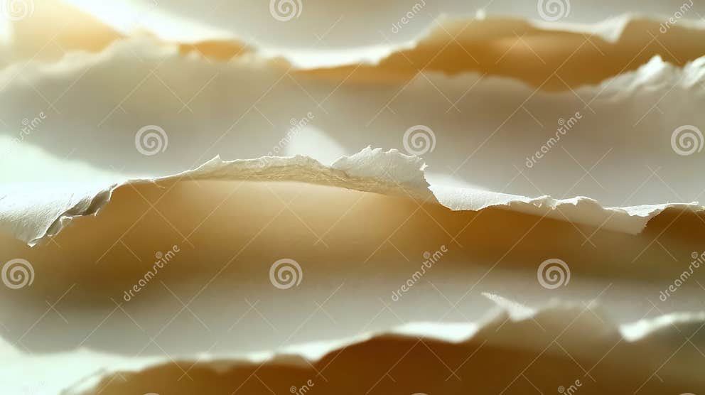 A Close-up of Torn Paper Layers Creating a Textured, Soft Background ...
