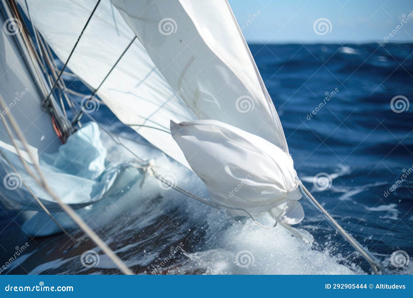 Close-up of a Torn Sail Flapping Stock Photo - Image of torn, flapping ...