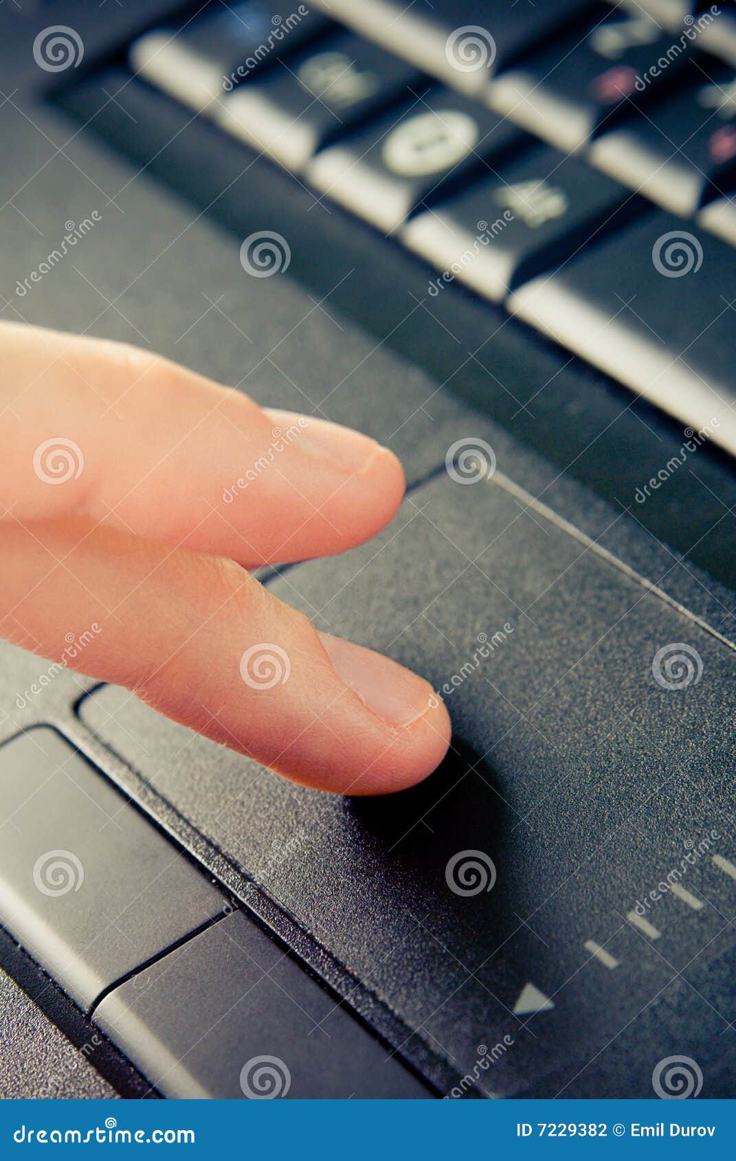 Close-up Touch Pad with Fingers Stock Photo - Image of communication ...