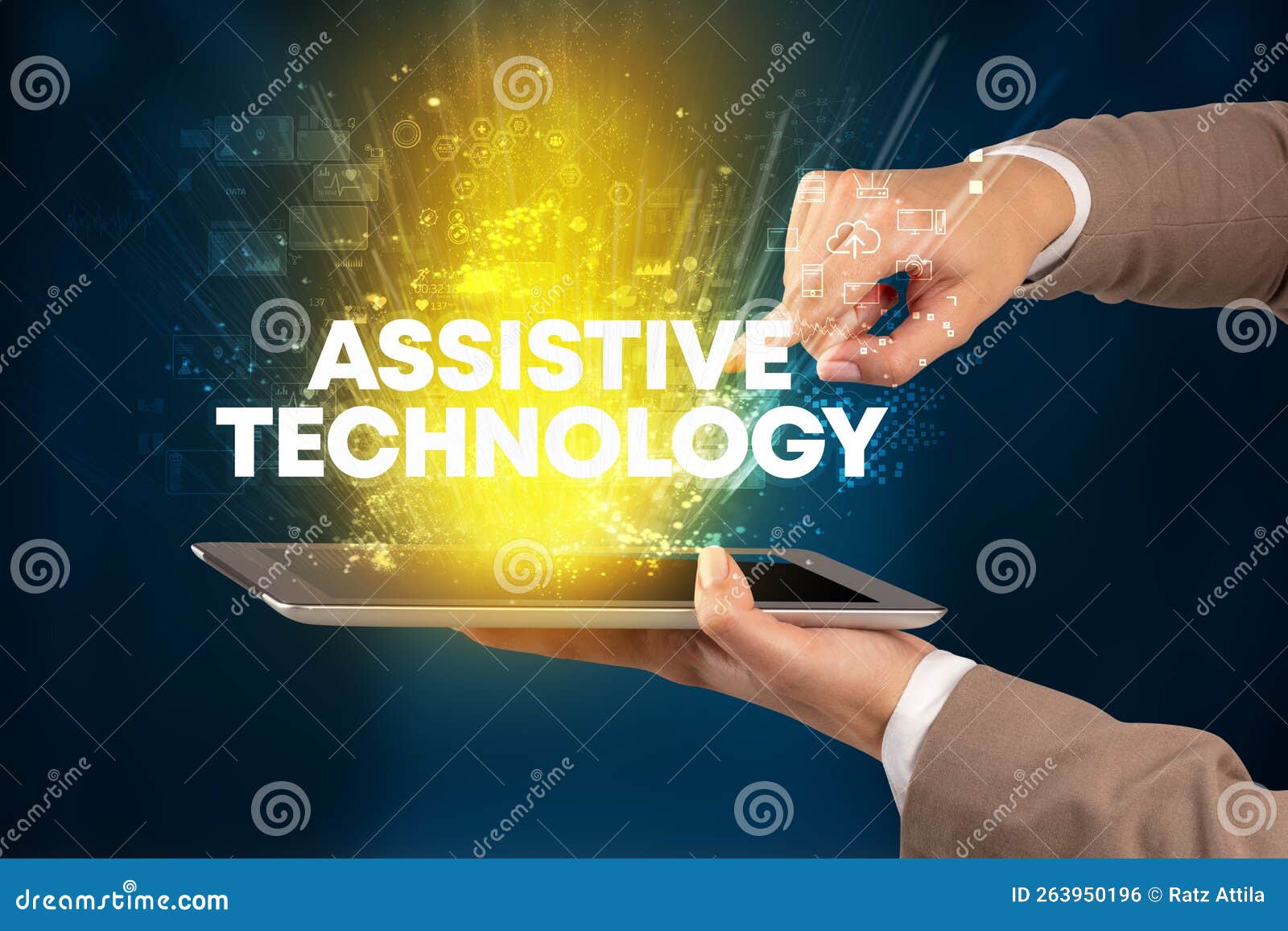 Close-up of a Touchscreen with Inscription Stock Photo - Image of ...