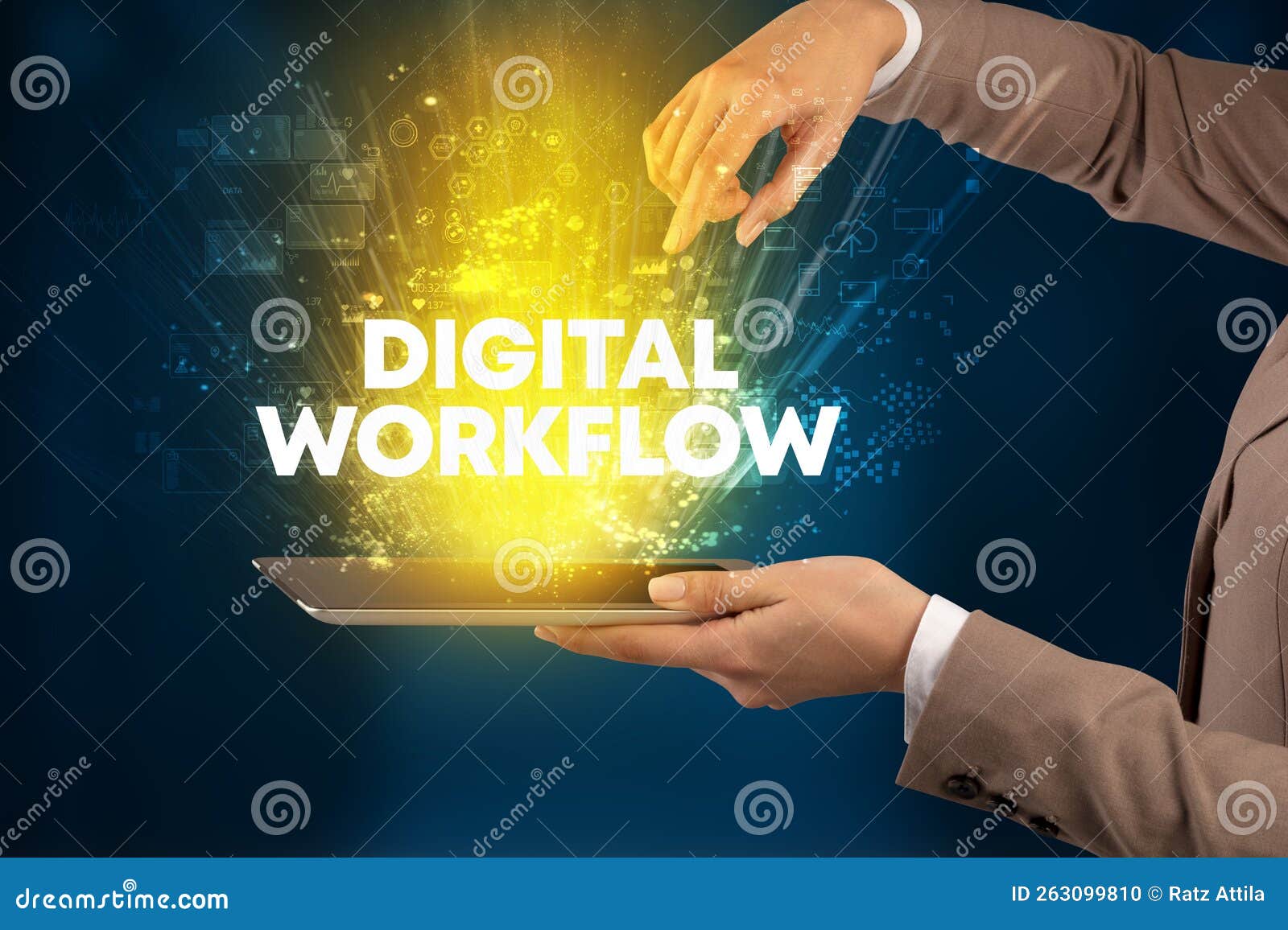 Close-up of a Touchscreen with Inscription Stock Photo - Image of ...