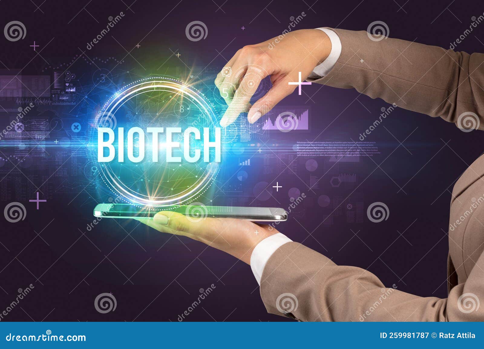 Close-up of a Touchscreen, New Tech Concept Stock Image - Image of ...
