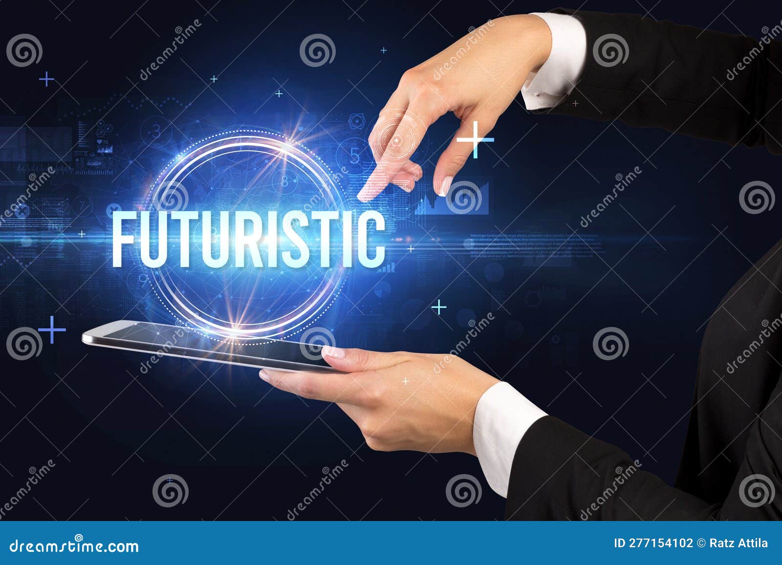 Close-up of a Touchscreen, New Tech Concept Stock Photo - Image of ...