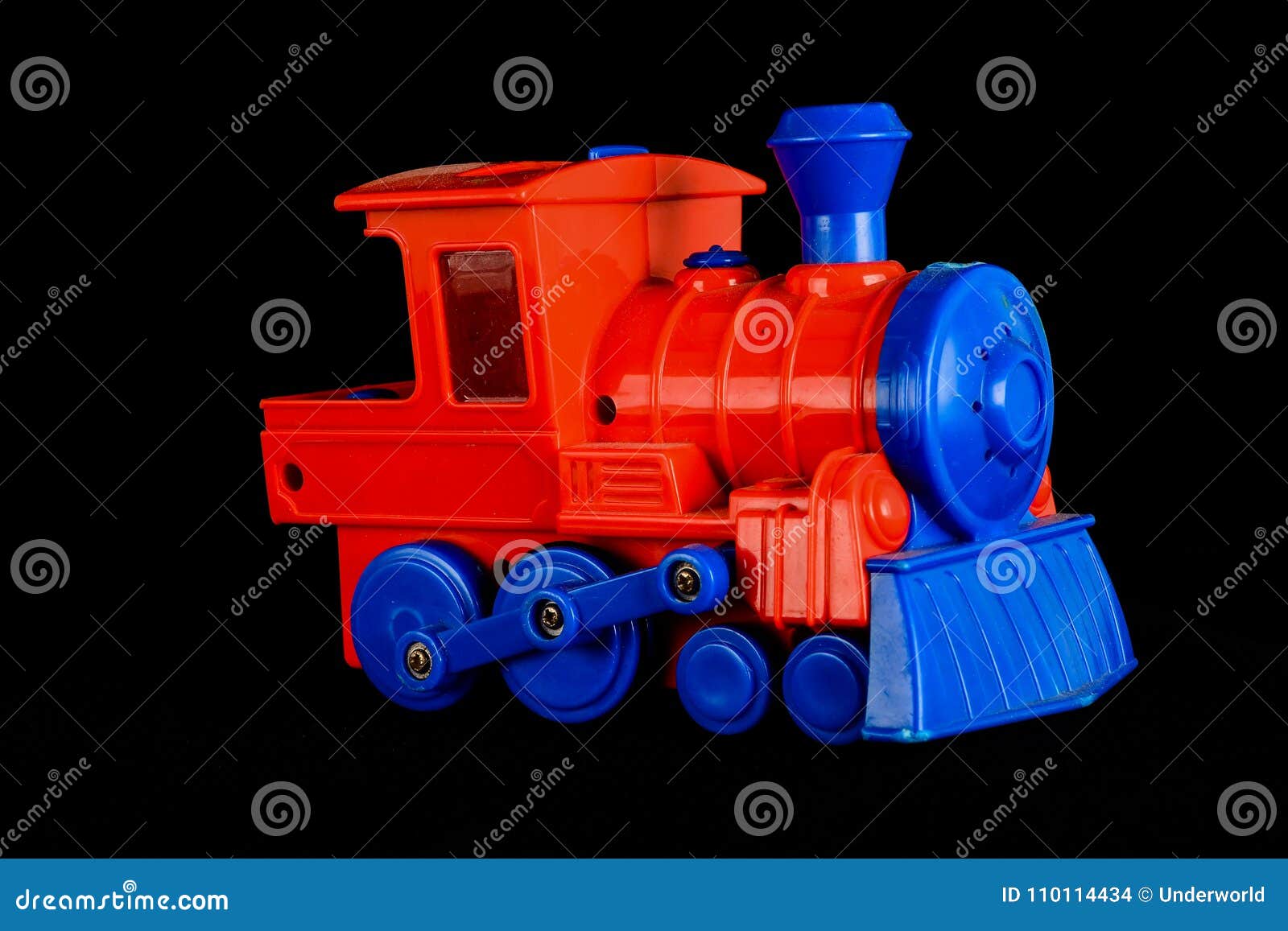 Close-up of toy train stock photo. Image of plastic - 110114434