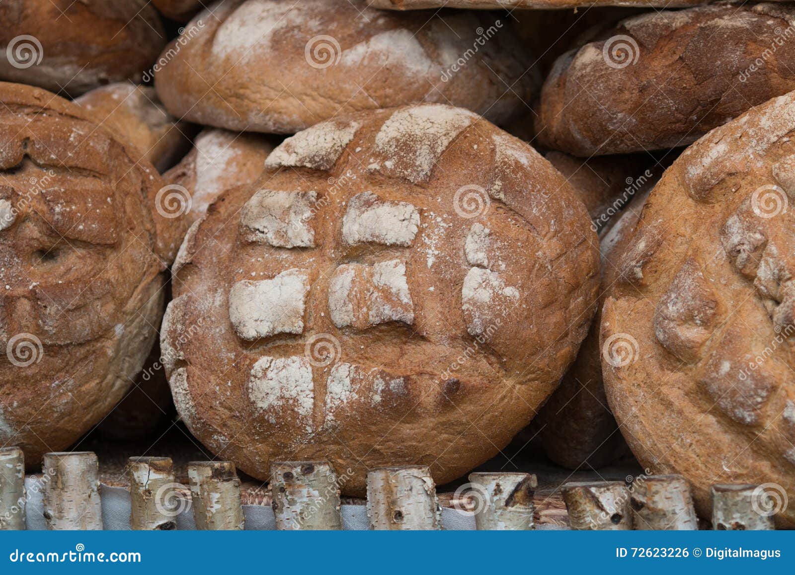 Close-up of Traditional Bread Stock Photo - Image of delicious, macro ...