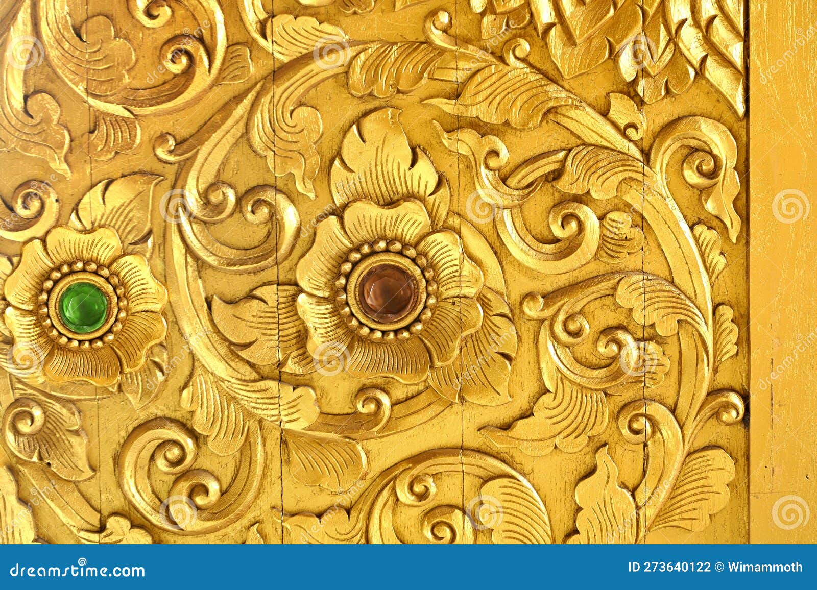 Traditional Thai Style Patterns are Decorative on the Temple Doors in ...