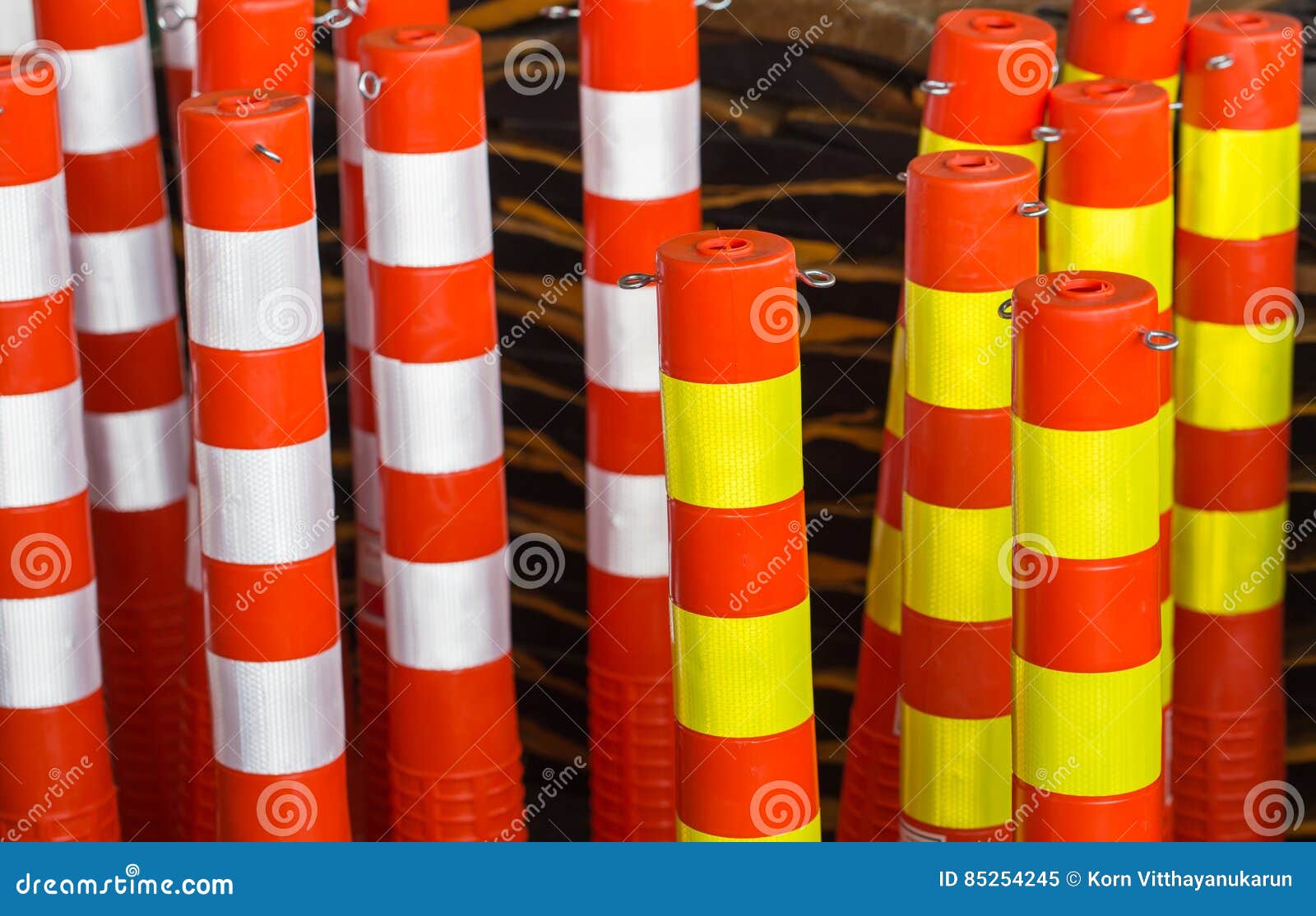Close up Traffic pole stock image. Image of marker, caution - 85254245