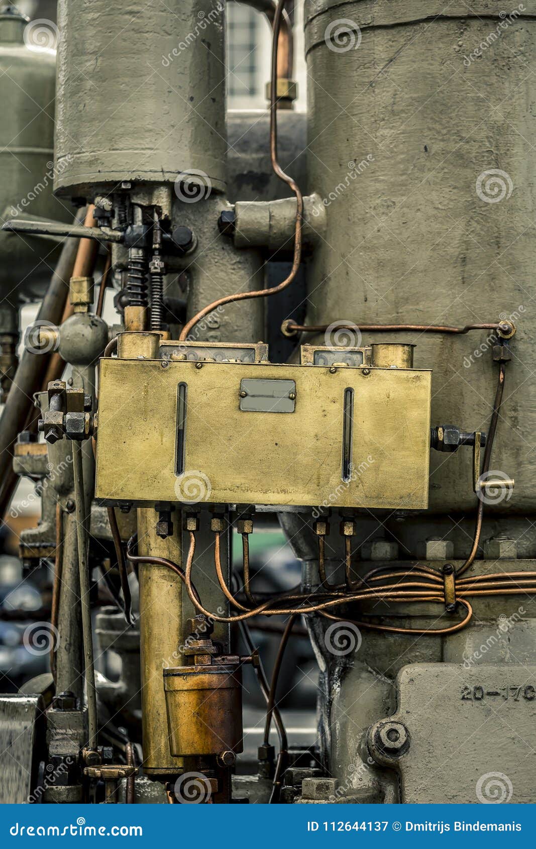 Close Up of the Train`s Steam Engine. Stock Image - Image of iron ...