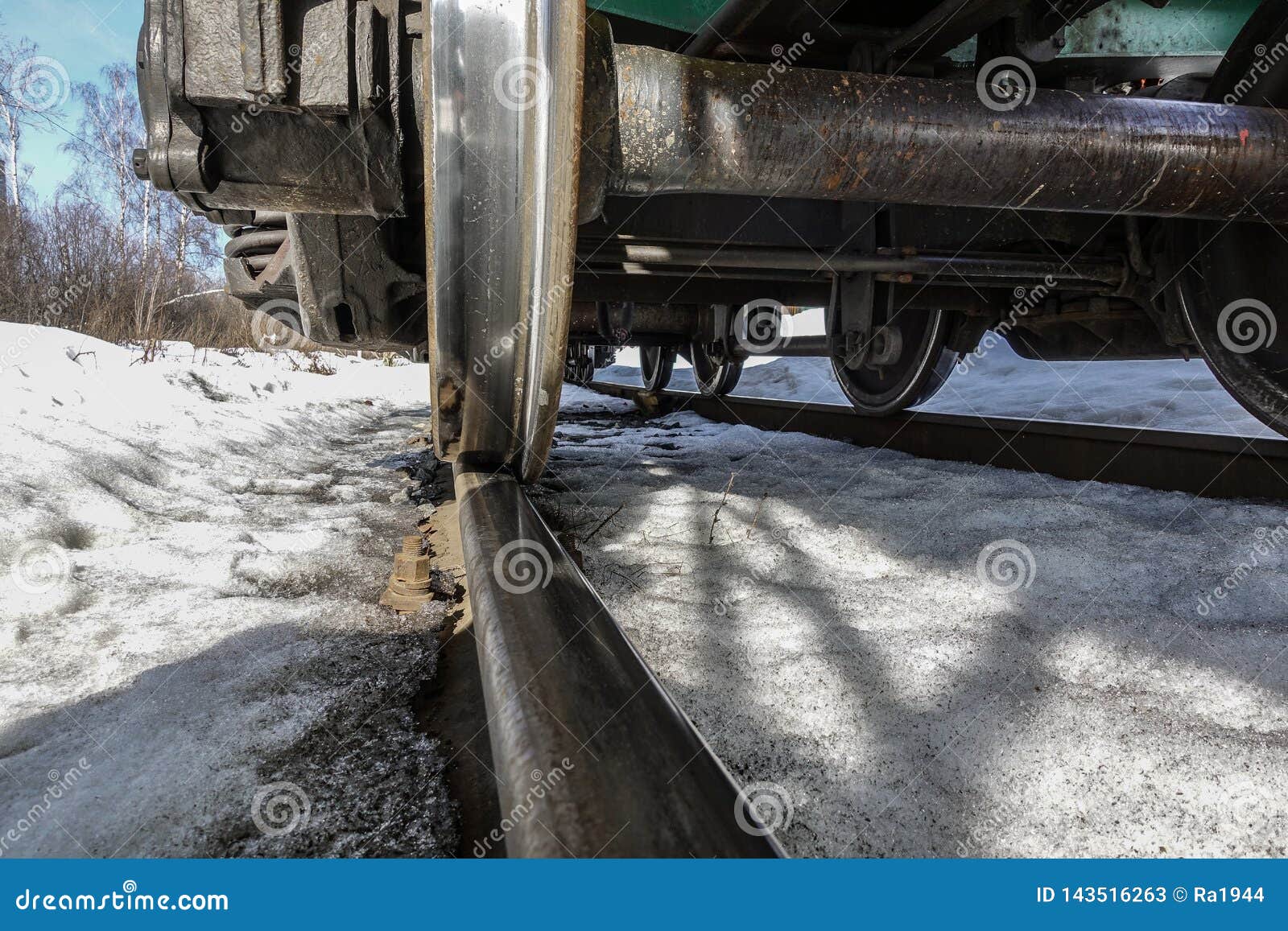 Train Bottom And Side View Stands Royalty-Free Stock Image ...