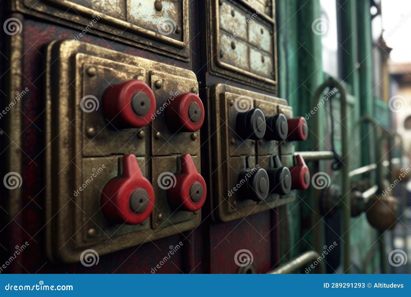 Close-up of Tramway Control Buttons and Switches Stock Image - Image of ...