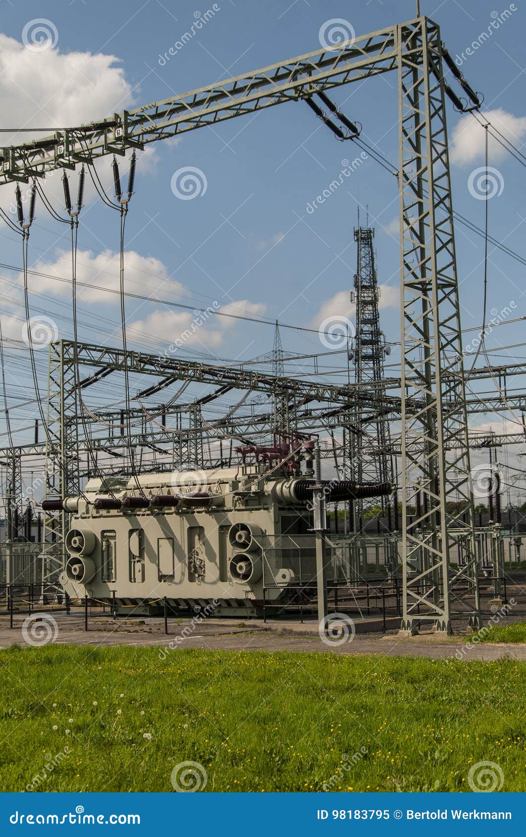 Transformer station stock image. Image of production - 98183795