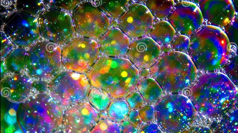 A Close-up of Translucent Bubble Texture Stock Illustration ...