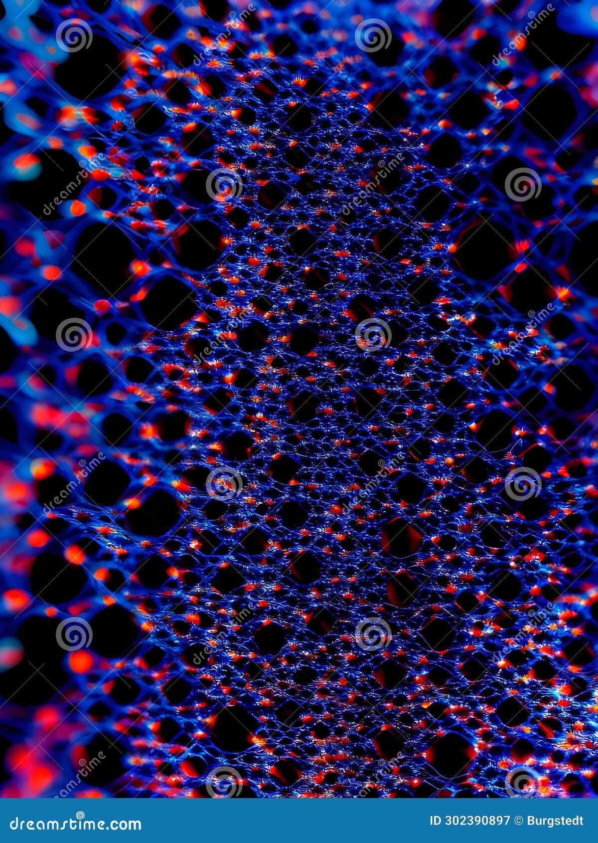 Close-up of a Translucent Organic Cell Pattern Stock Illustration ...