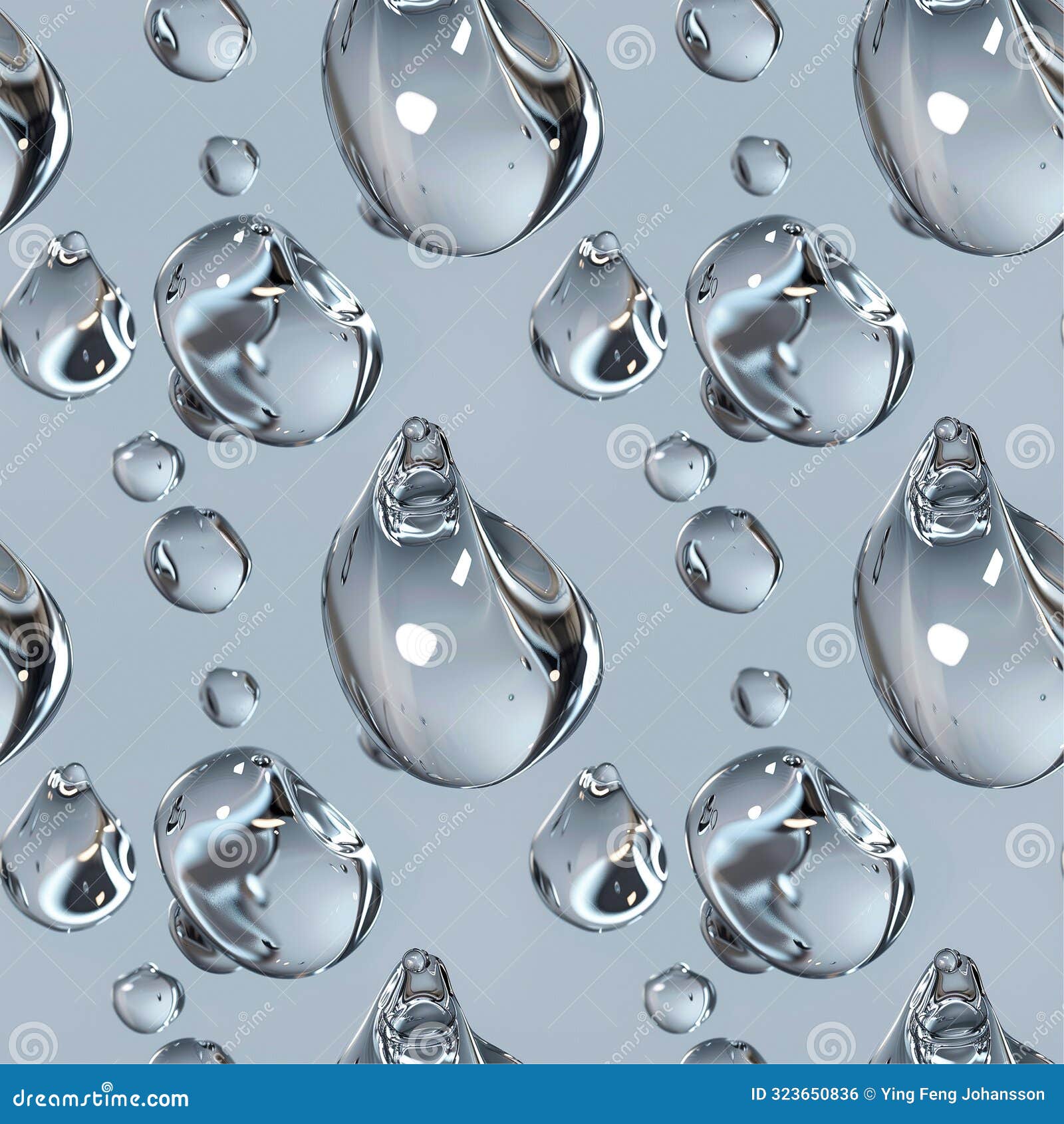 Close-up of Transparent Drops of Rain. Stock Illustration ...
