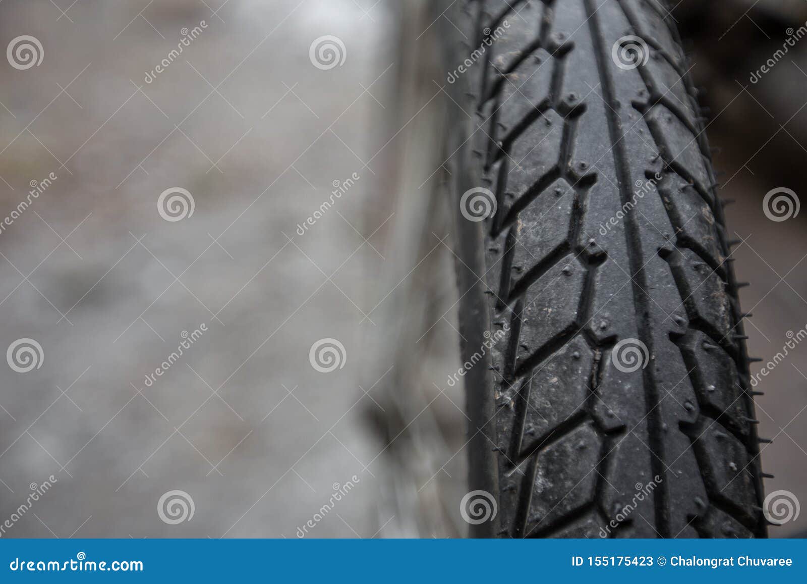 Close Up of Tread Pattern on the Motorcycle Wheel Stock Image - Image ...