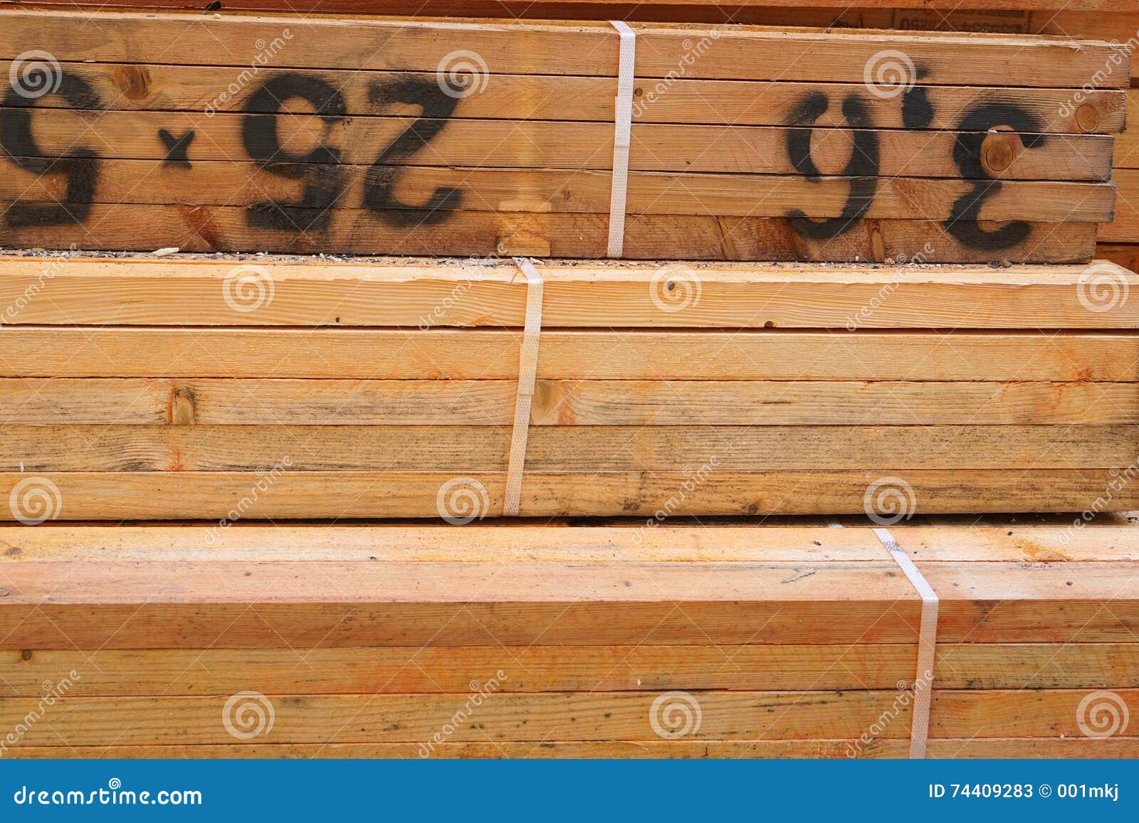Close Up of Treated Timber Bundles Stock Image - Image of softwood ...