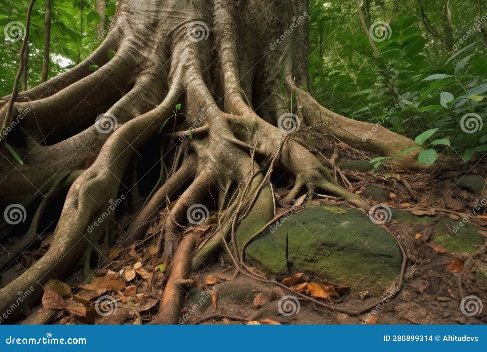 Close-up of Tree Roots, Growing in Natural Environment Stock Photo ...