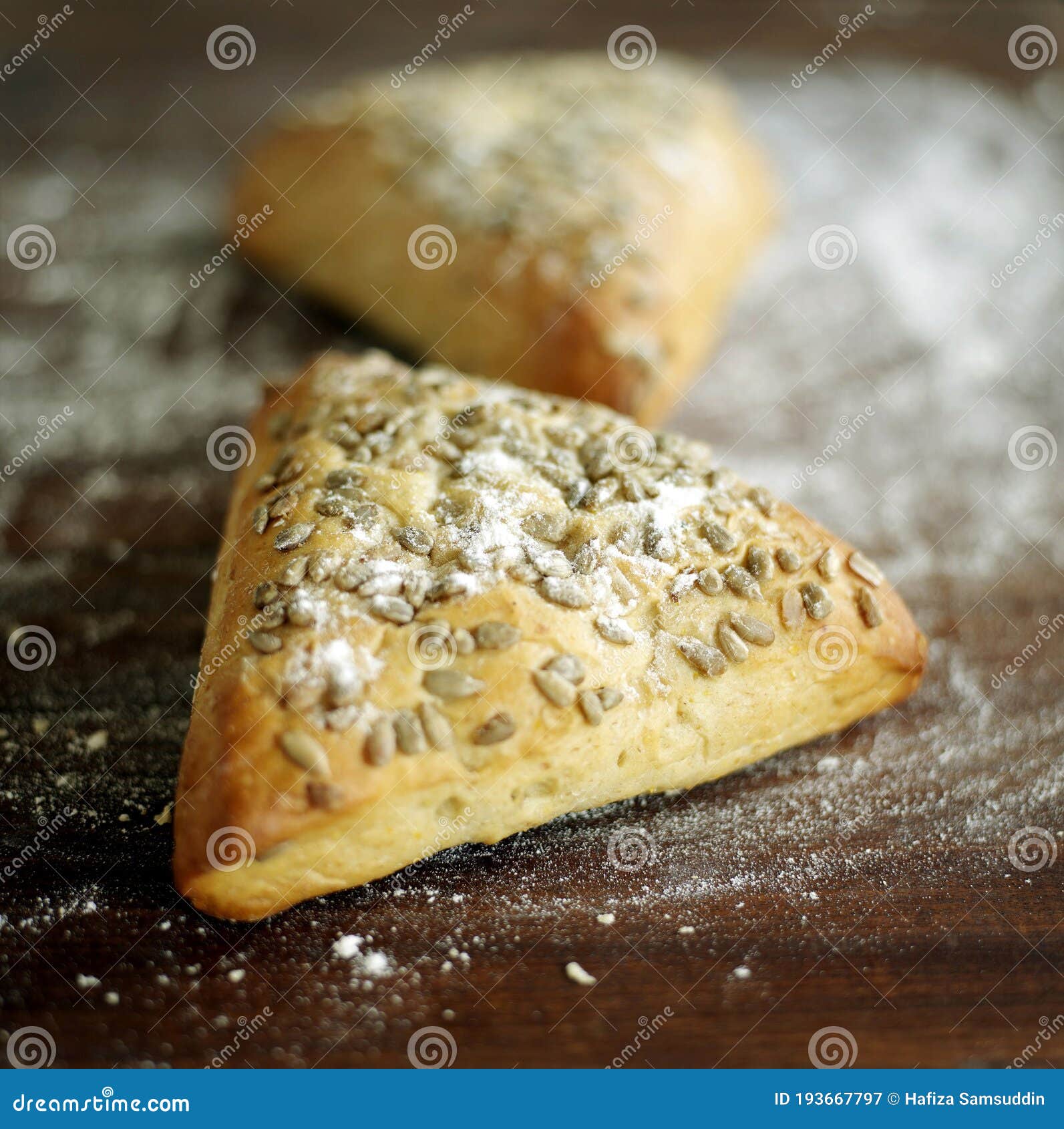 Triangular Pastry Made Of Crispy Dough Stock Photo | CartoonDealer.com ...