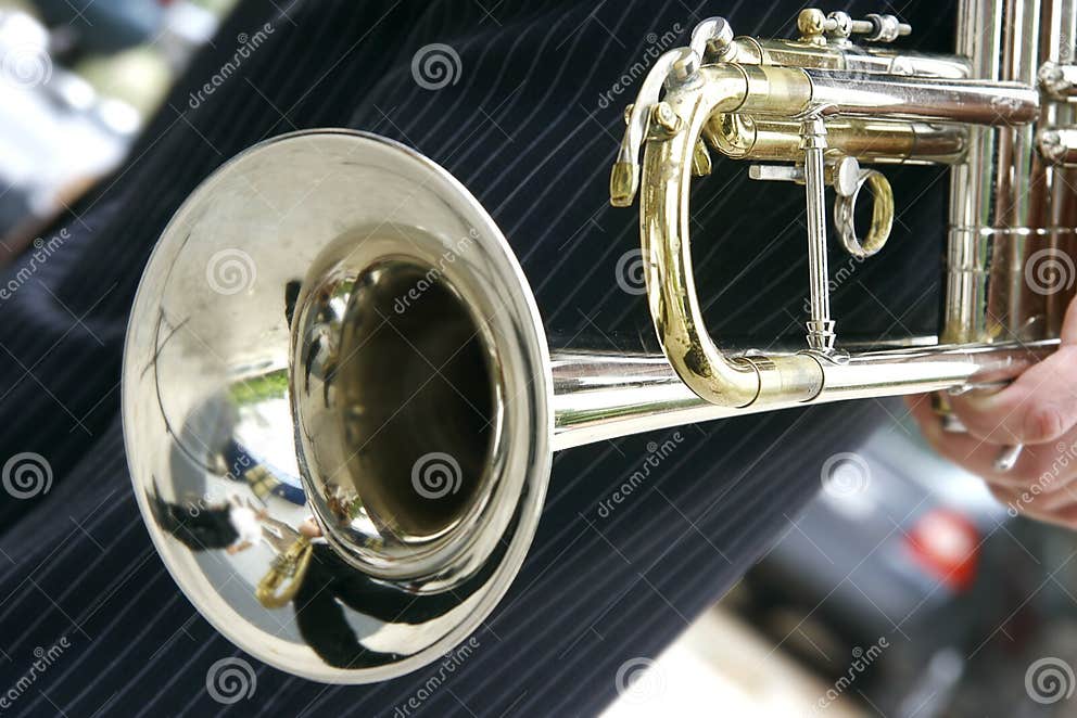 Close up of trumpet stock photo. Image of performer, horns - 3087398