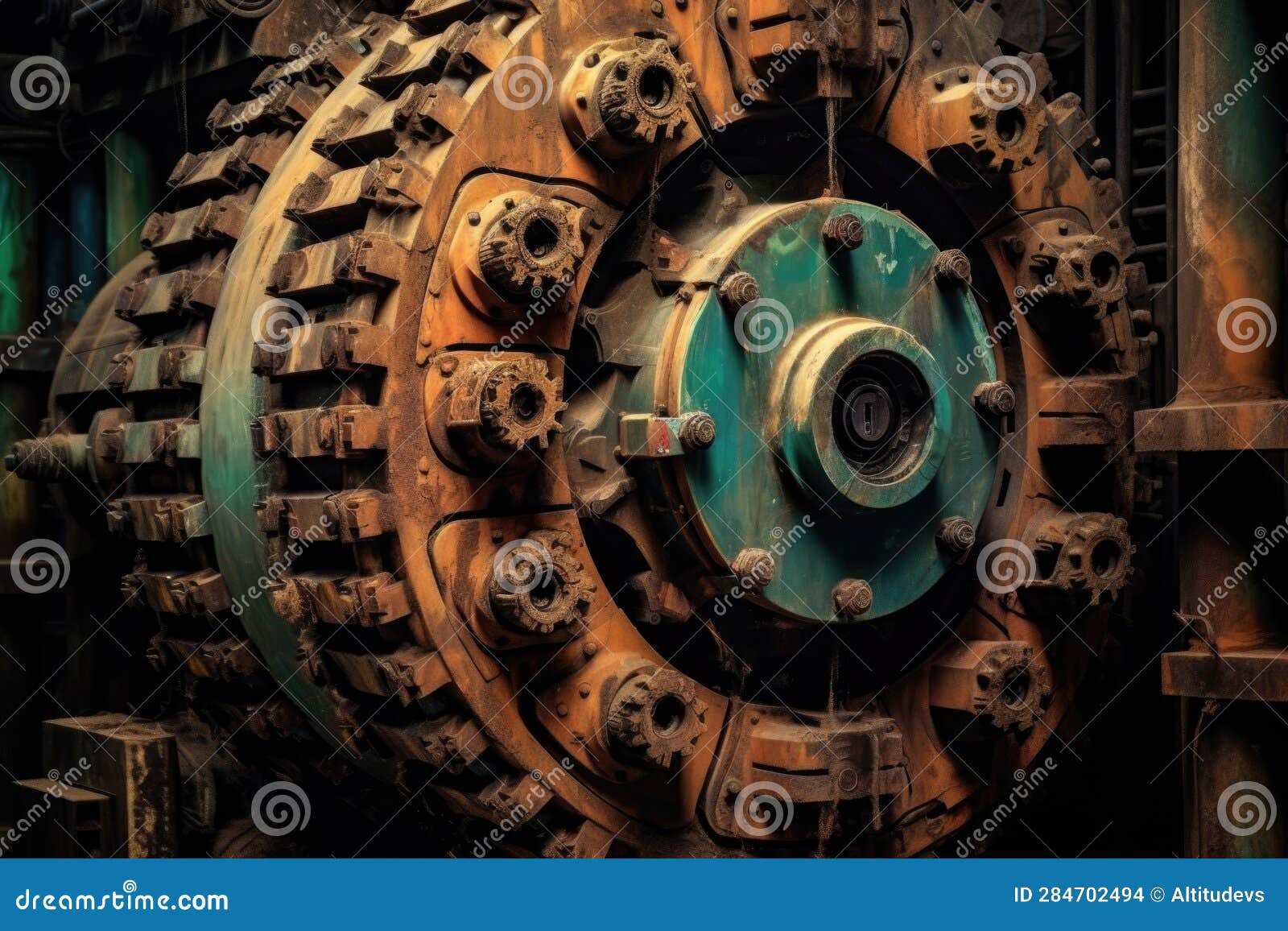 Close-up of Tunnel Boring Machine Drill Head Stock Photo - Image of ...