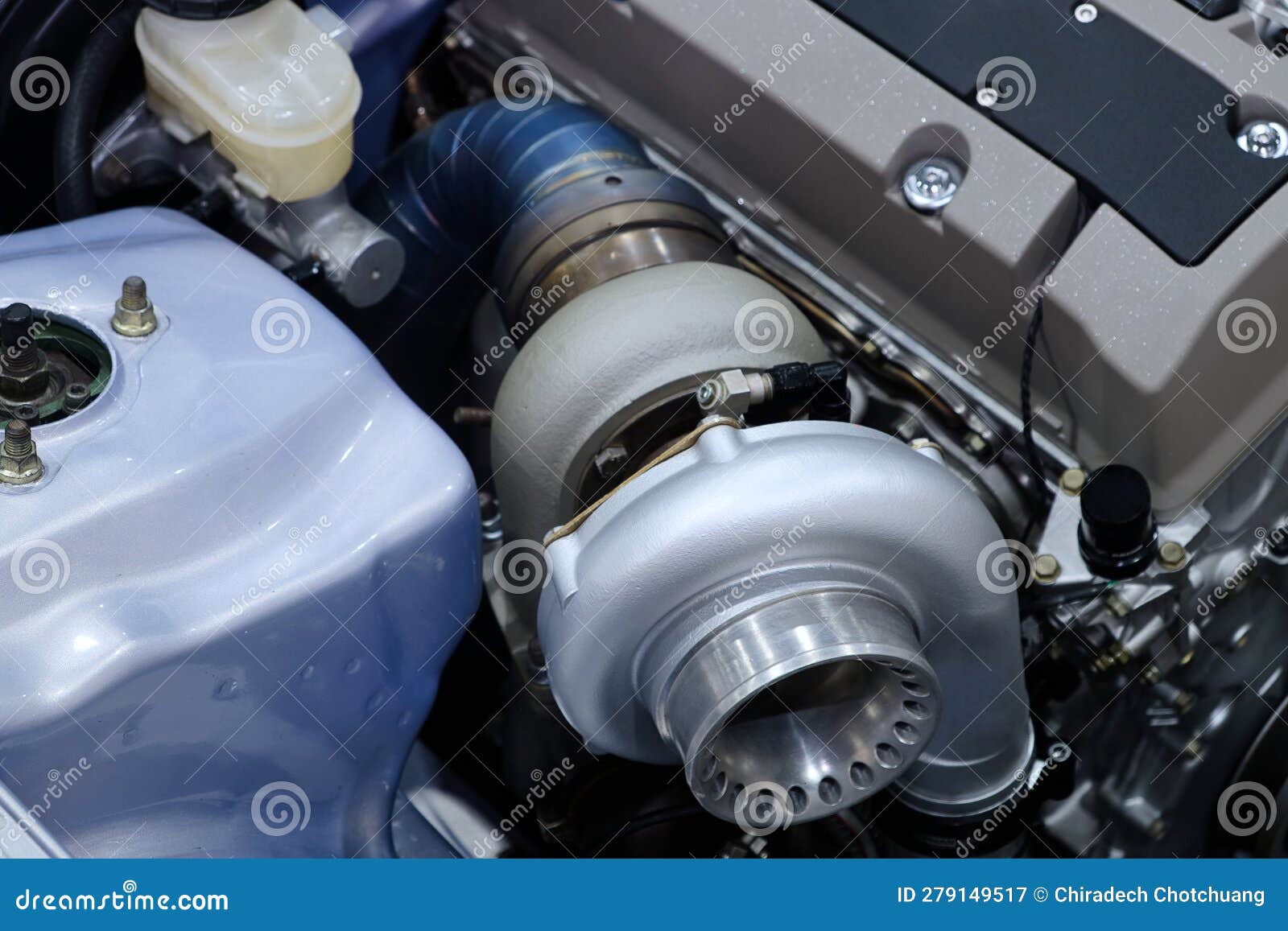 Close-up Of Turbo-jet Engine Of The Plane, Jet Engine Turbine Blade ...