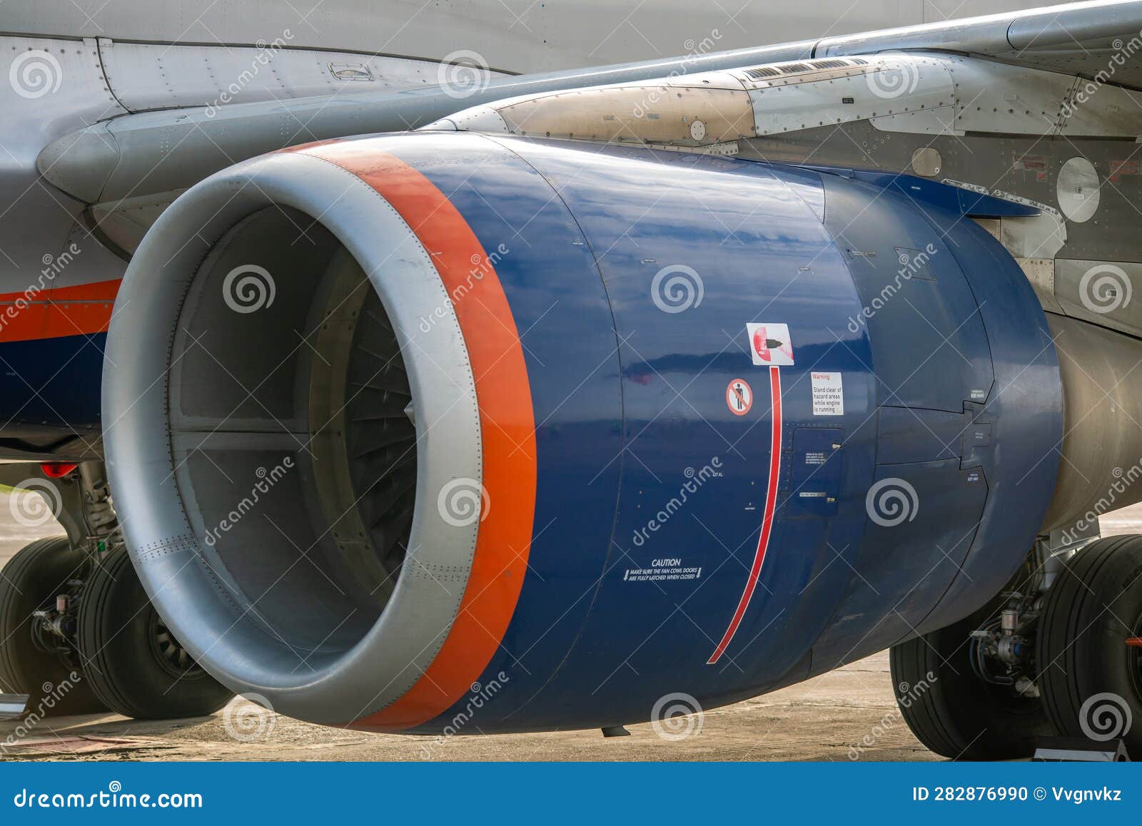 Close-up of the Turboprop Engine of a Passenger Jet Stock Photo - Image ...