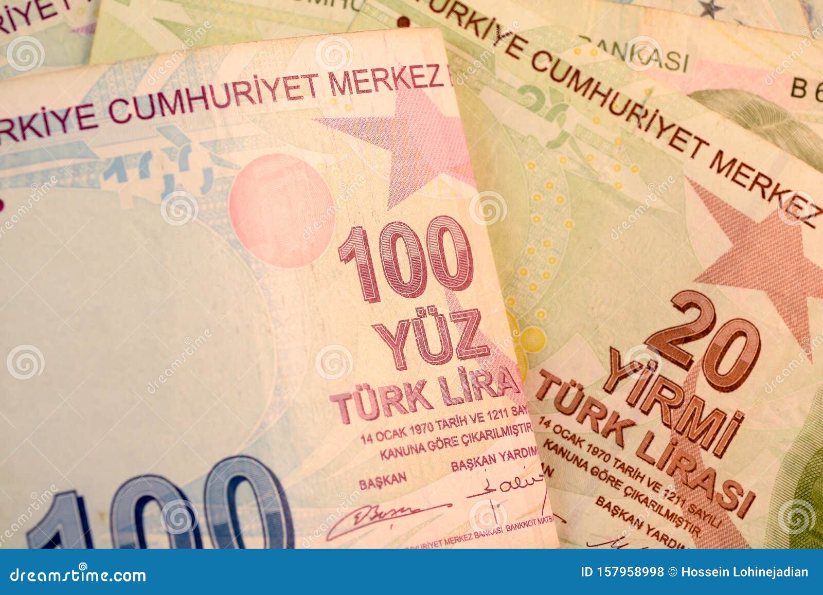 Close Up Turkish Lira Currency Note TRY Stock Photo - Image of paper ...