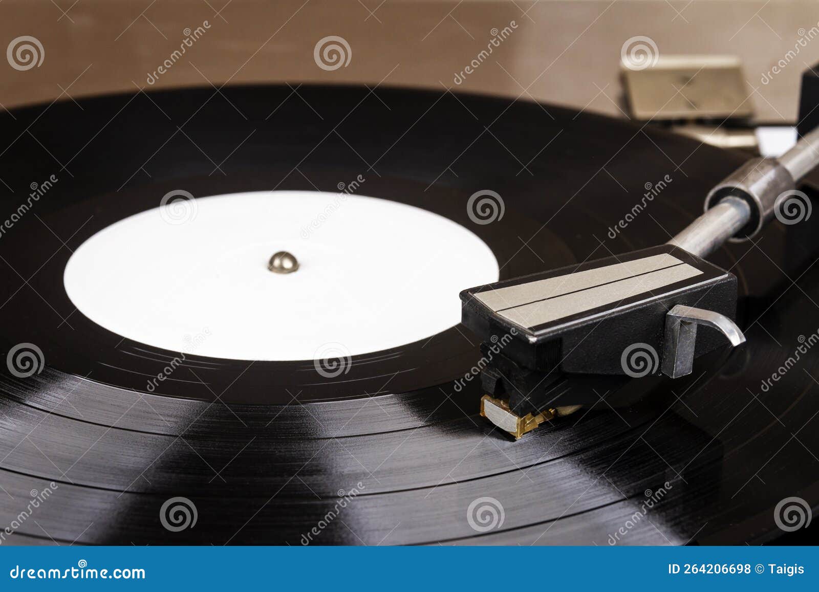 Close Up of Turntable Needle on a Vinyl Stock Photo - Image of design ...