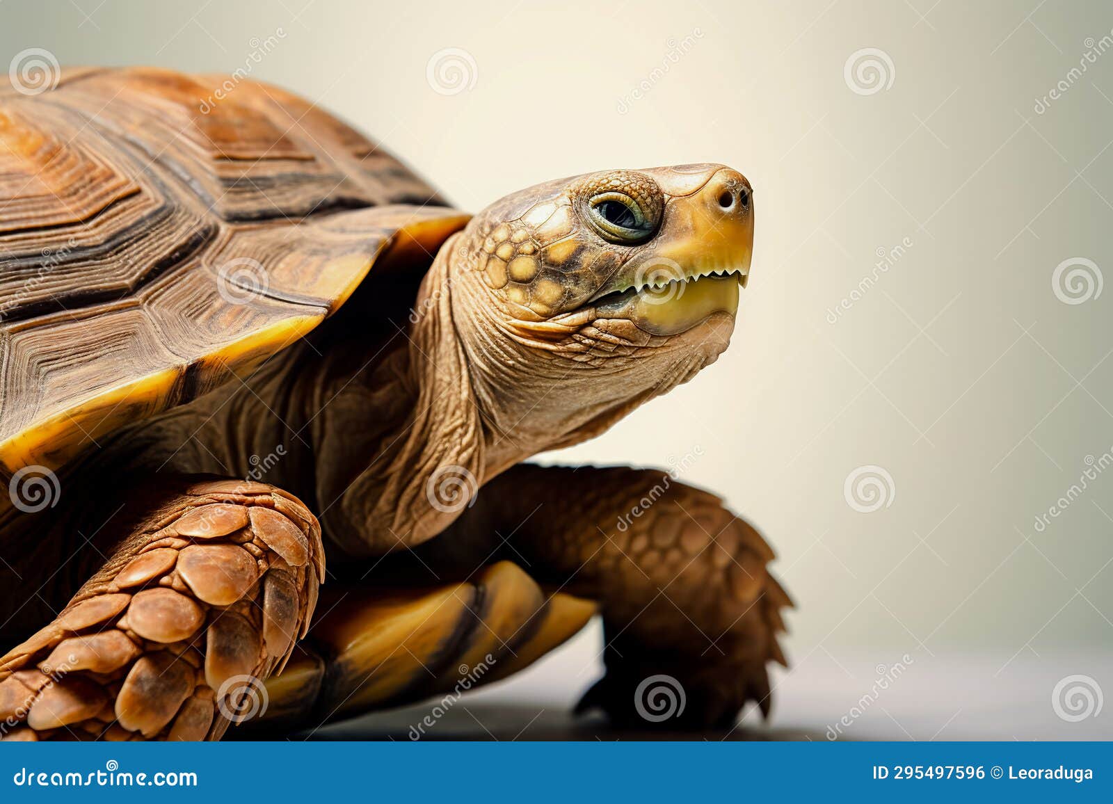 Close Up of Turtle on White Background Stock Illustration ...