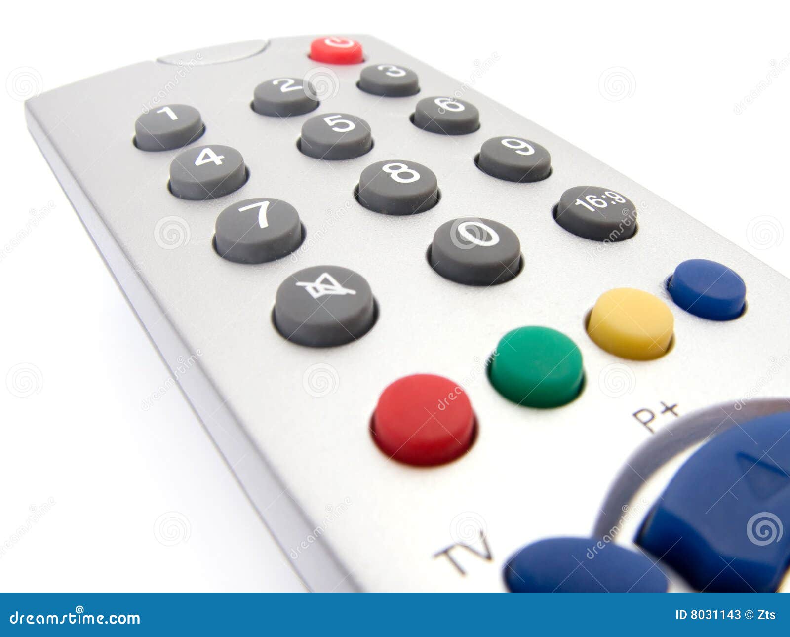 Close Up of a TV Remote Control Stock Image - Image of control, modern ...