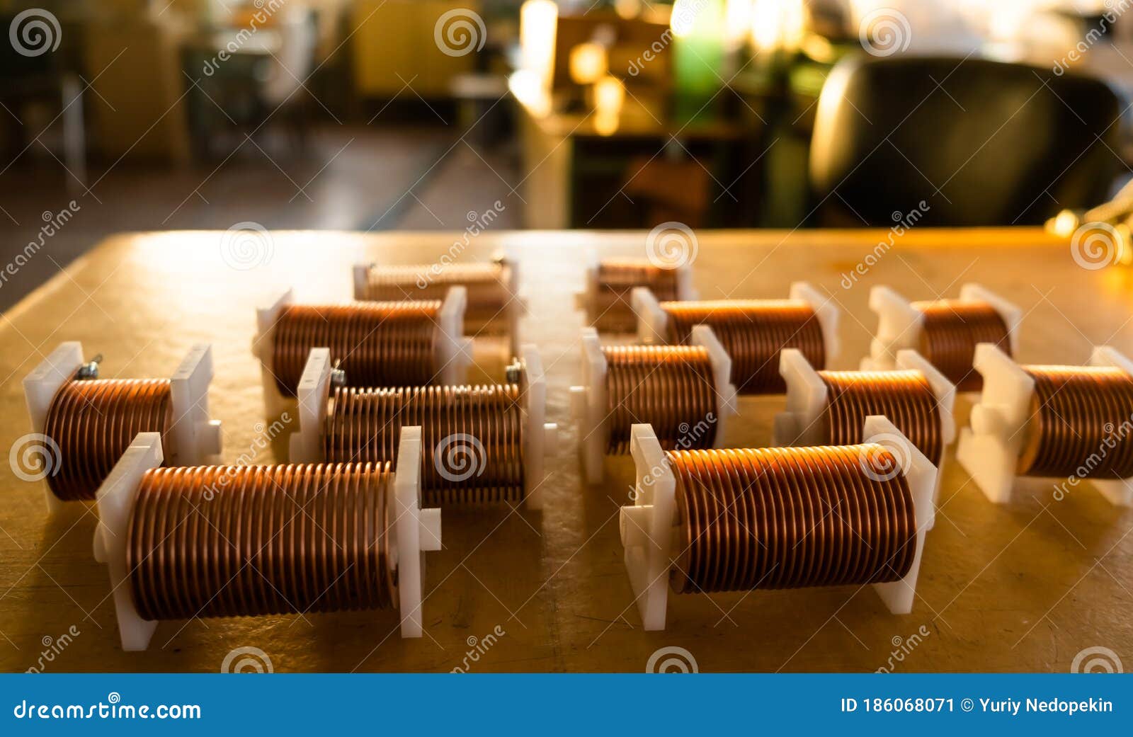 Close-up of Twisted Copper Wire Coils Stock Image - Image of ...