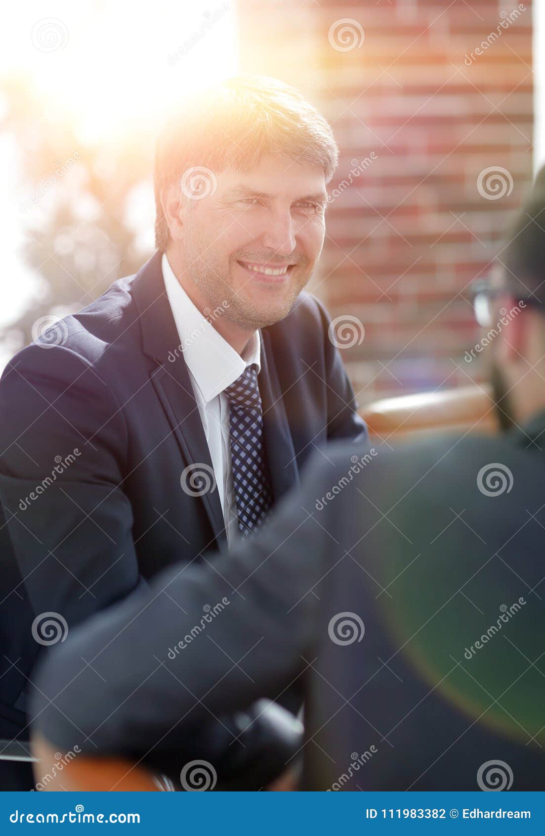 Two Businessmen Talking in the Boardroom. Stock Photo - Image of ...
