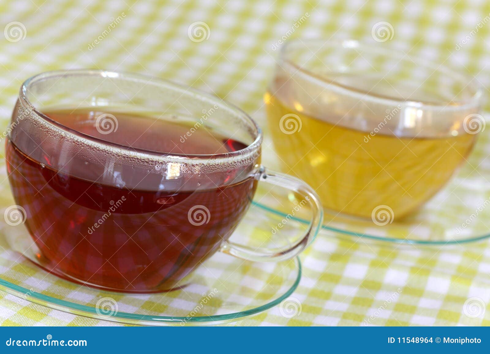 Close Up . Two Colorful Cups of Tea Stock Photo - Image of high ...