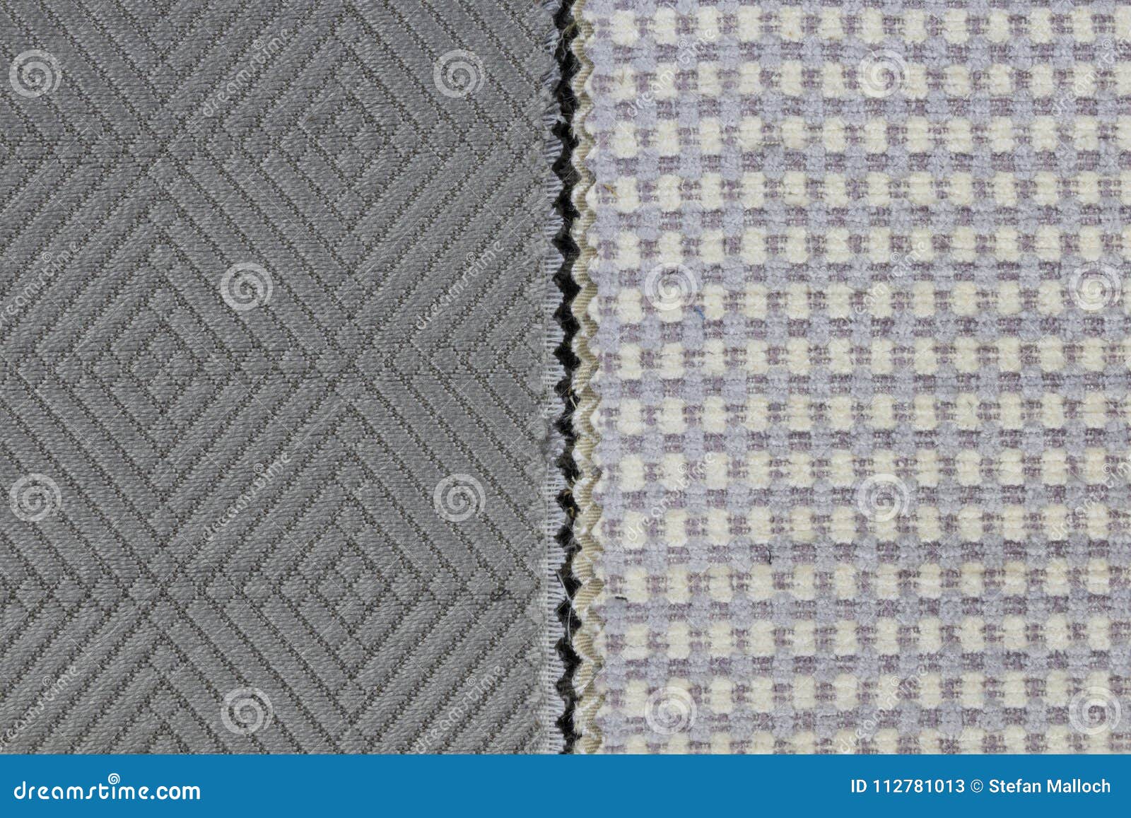 Close Up of Two Fabric Design Patterns Stock Image - Image of brown ...