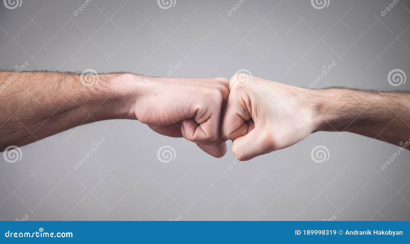 Close-up. Two Fists Hitting Each Other Stock Image - Image of concept ...