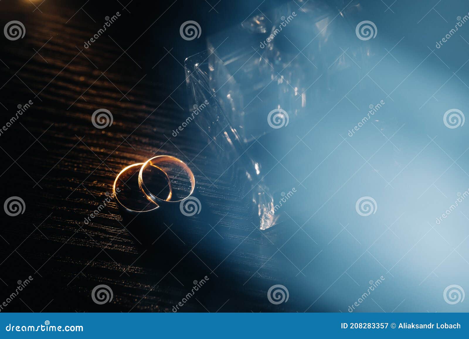 Close-up of Two Gold Wedding Rings for a Wedding Stock Image - Image of ...