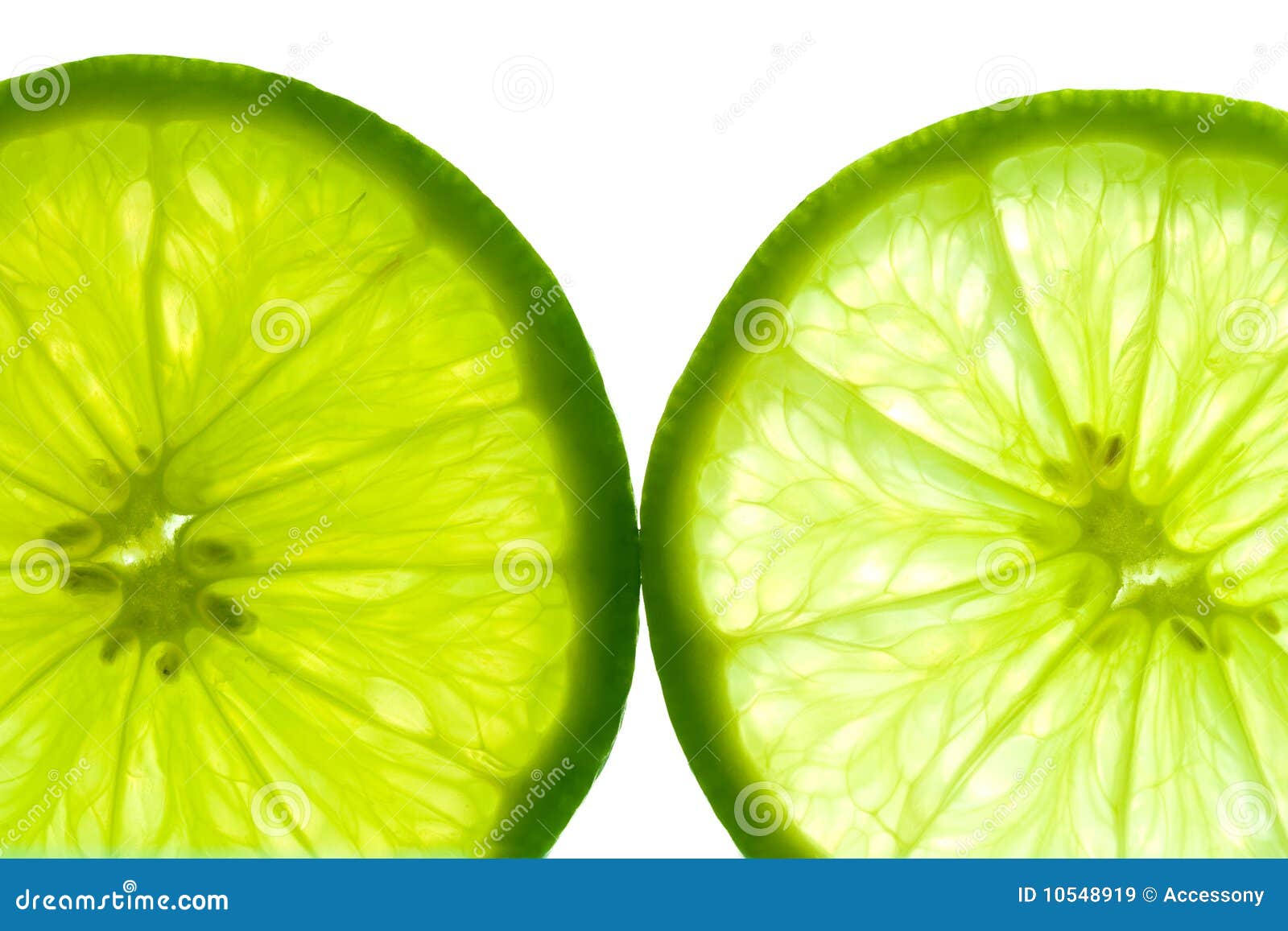 Close-up of Two Lime Slices Stock Image - Image of fresh, lime: 10548919