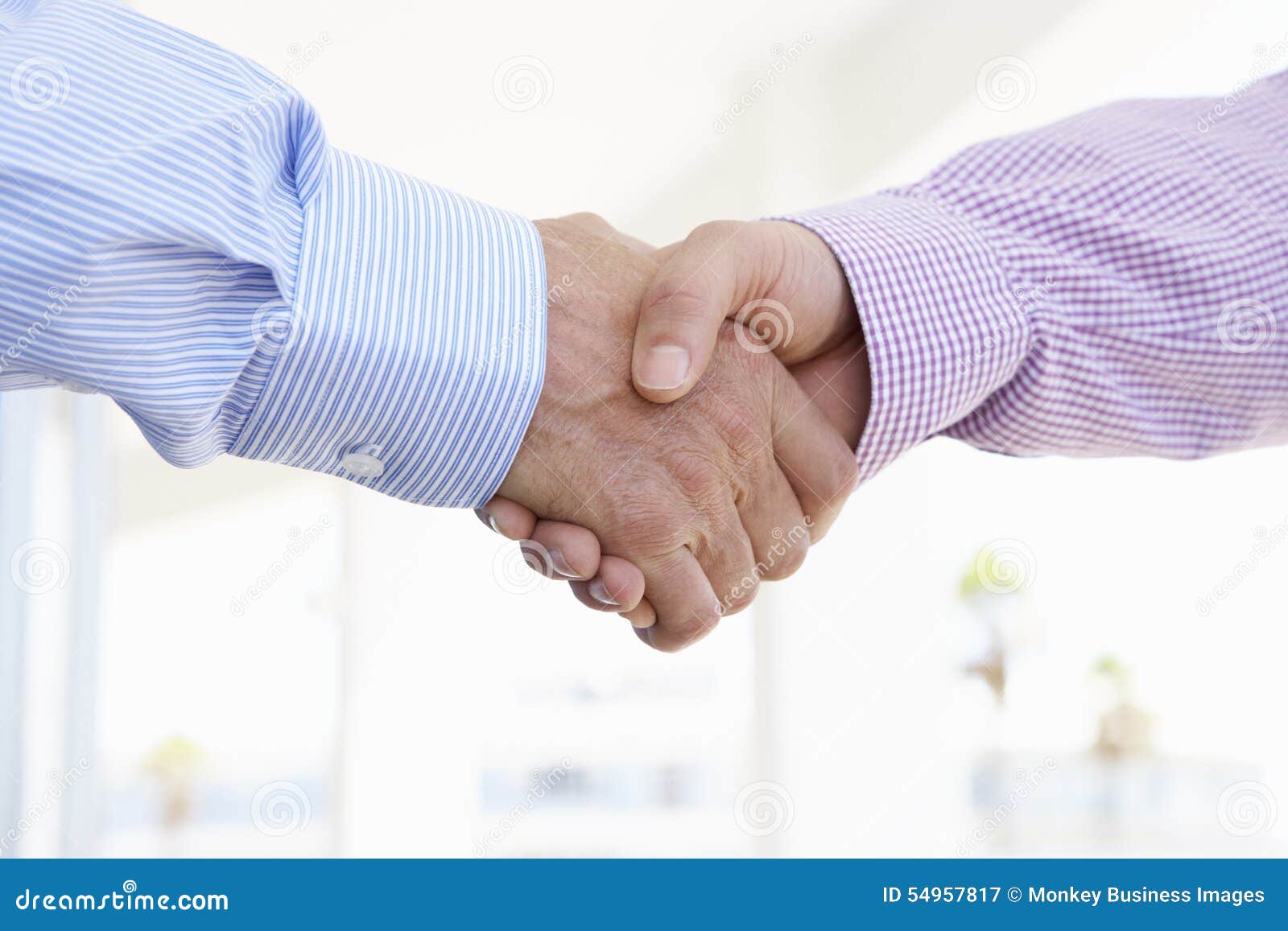 Close Up of Two Men Shaking Hands Stock Image - Image of partnership ...
