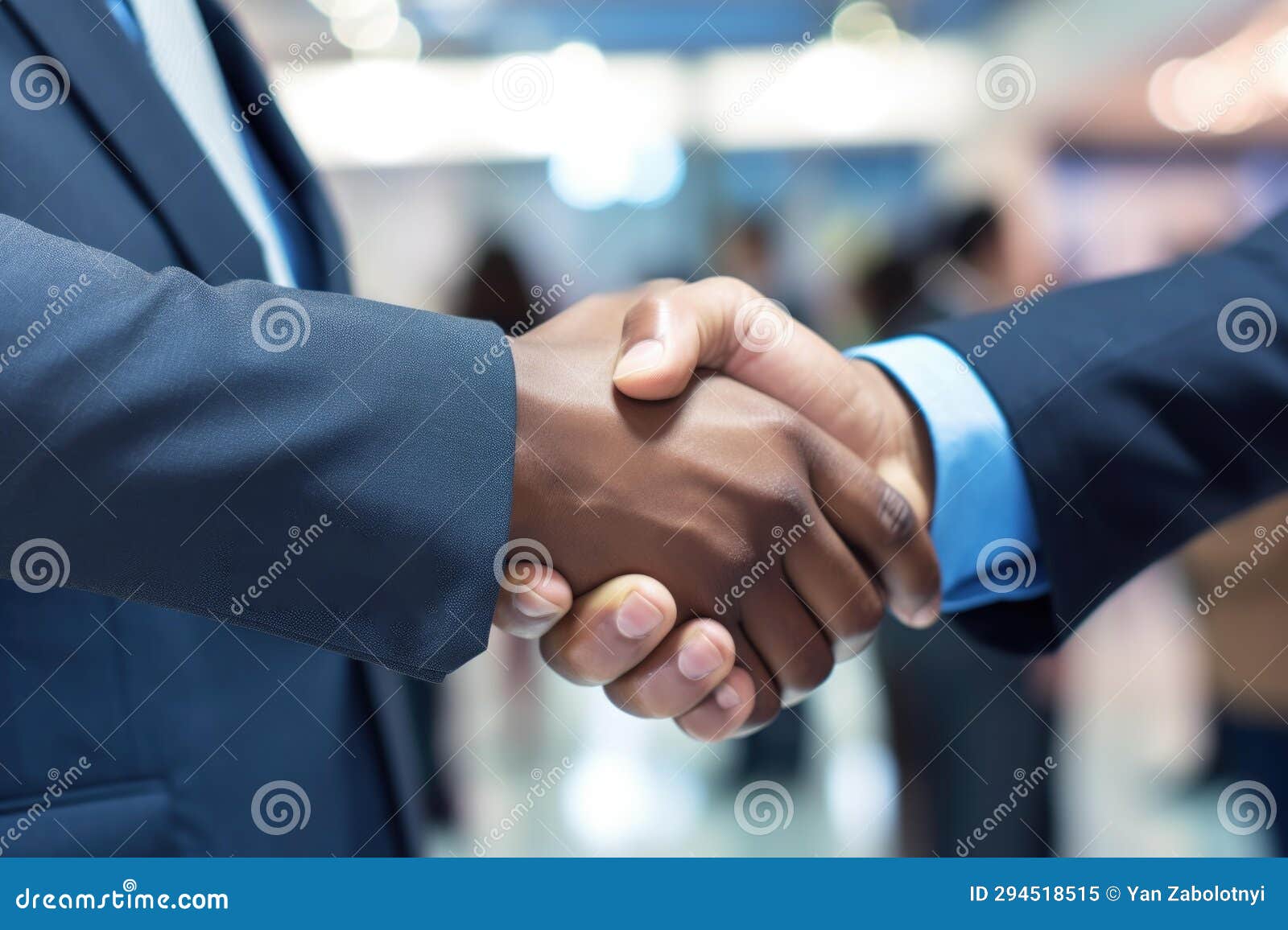 A Close Up of Two People Shaking Hands Stock Illustration ...