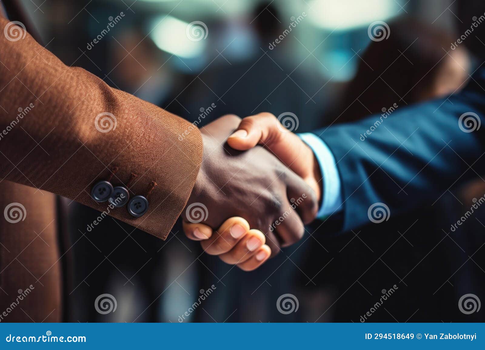 A Close Up of Two People Shaking Hands Stock Illustration ...