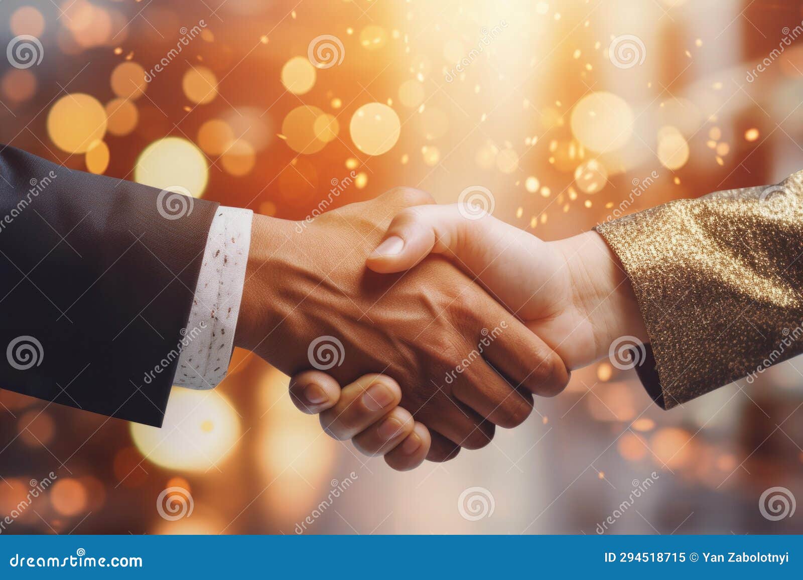 A Close Up of Two People Shaking Hands Stock Illustration ...