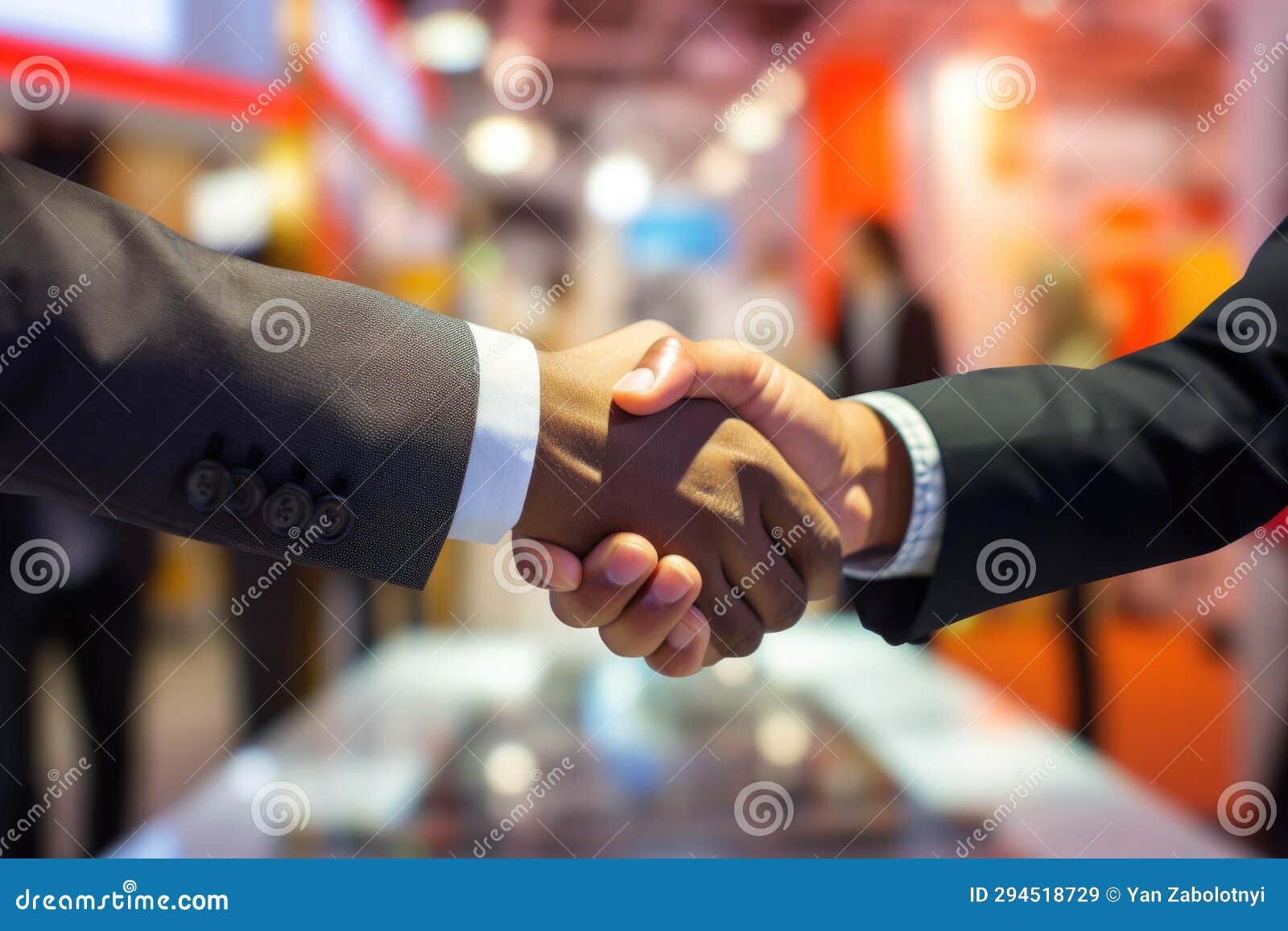 A Close Up of Two People Shaking Hands Stock Illustration ...